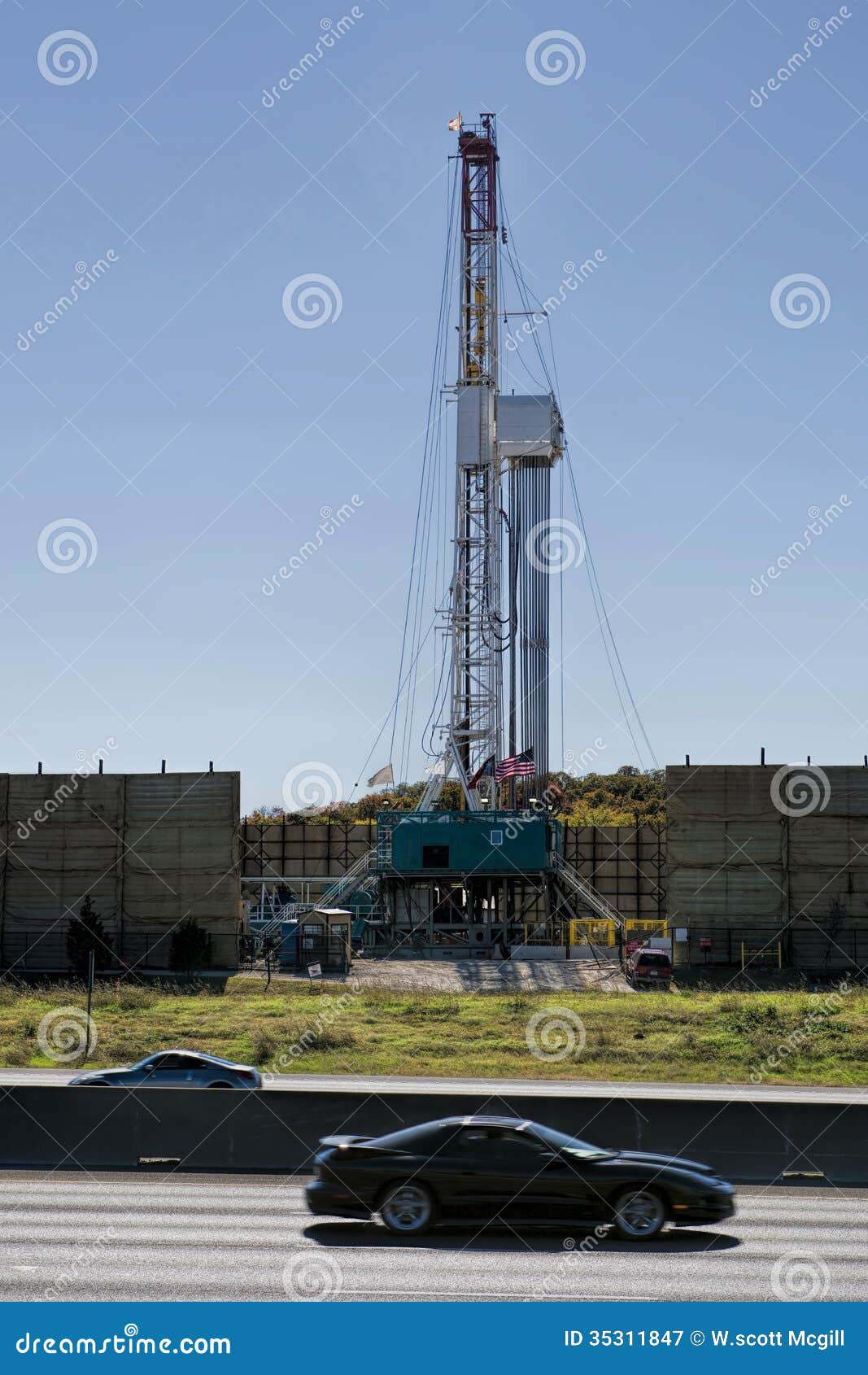 Drilling Oil Rig. Royalty-Free Stock Photography | CartoonDealer.com ...