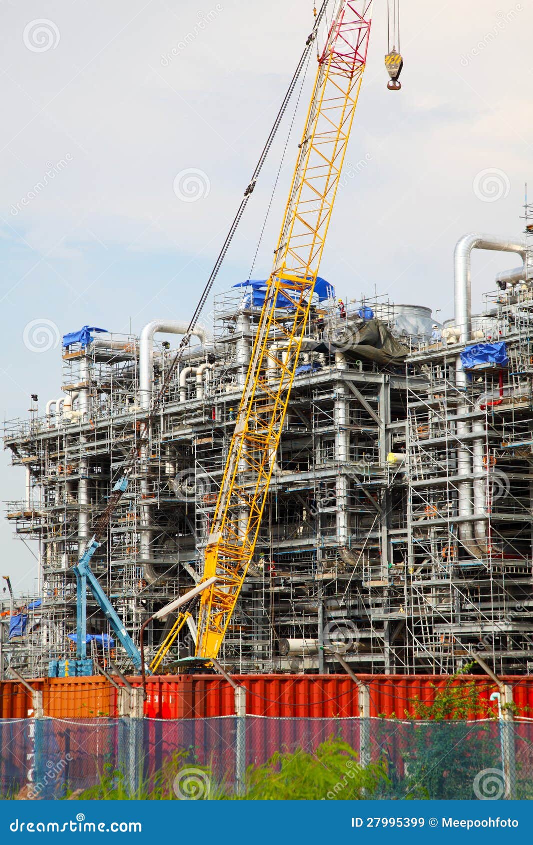 Drilling Platform Under Construction Stock Image - Image of petroleum ...