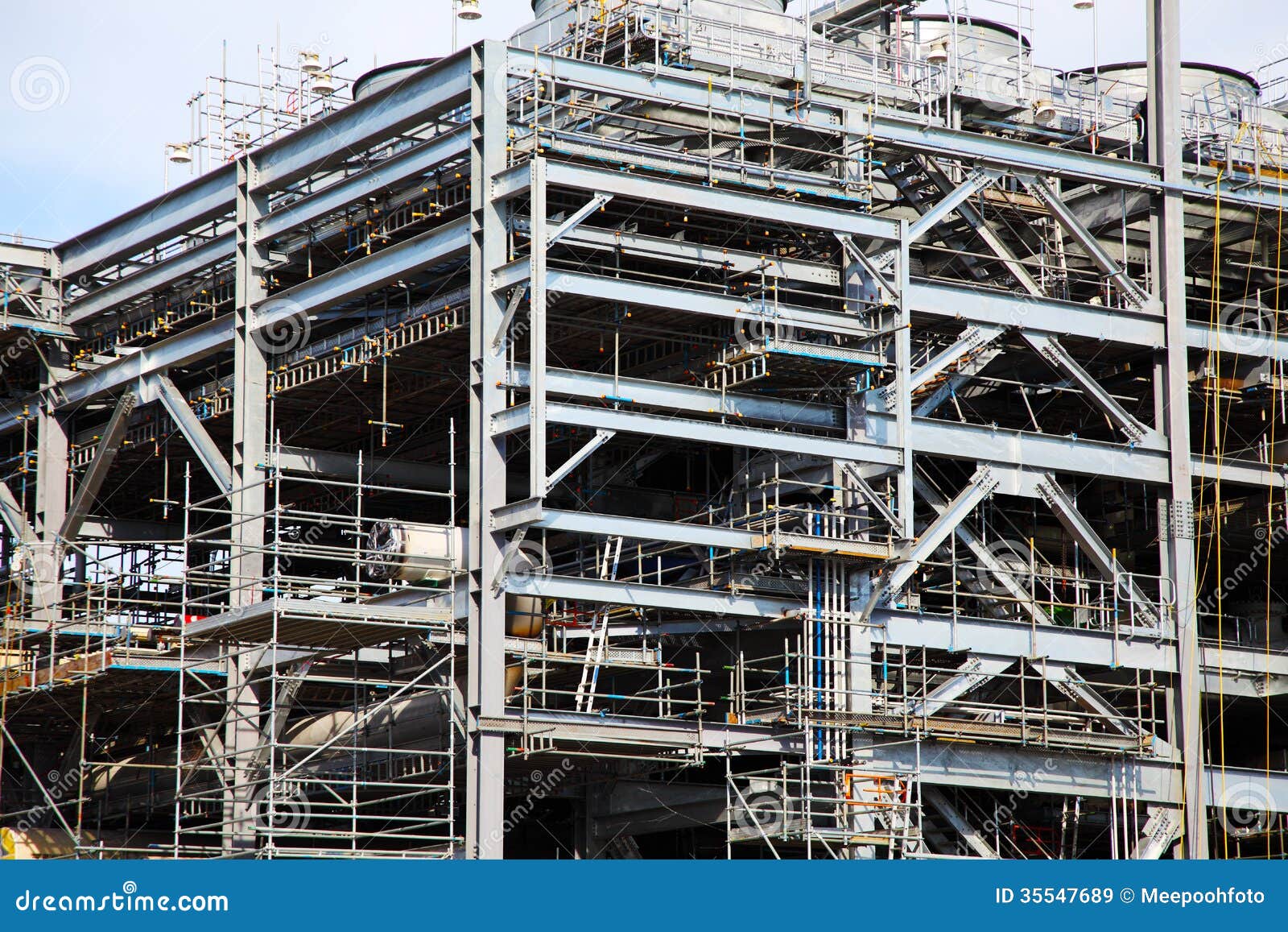 Drilling Platform Under Construction Stock Image - Image of deck, port ...