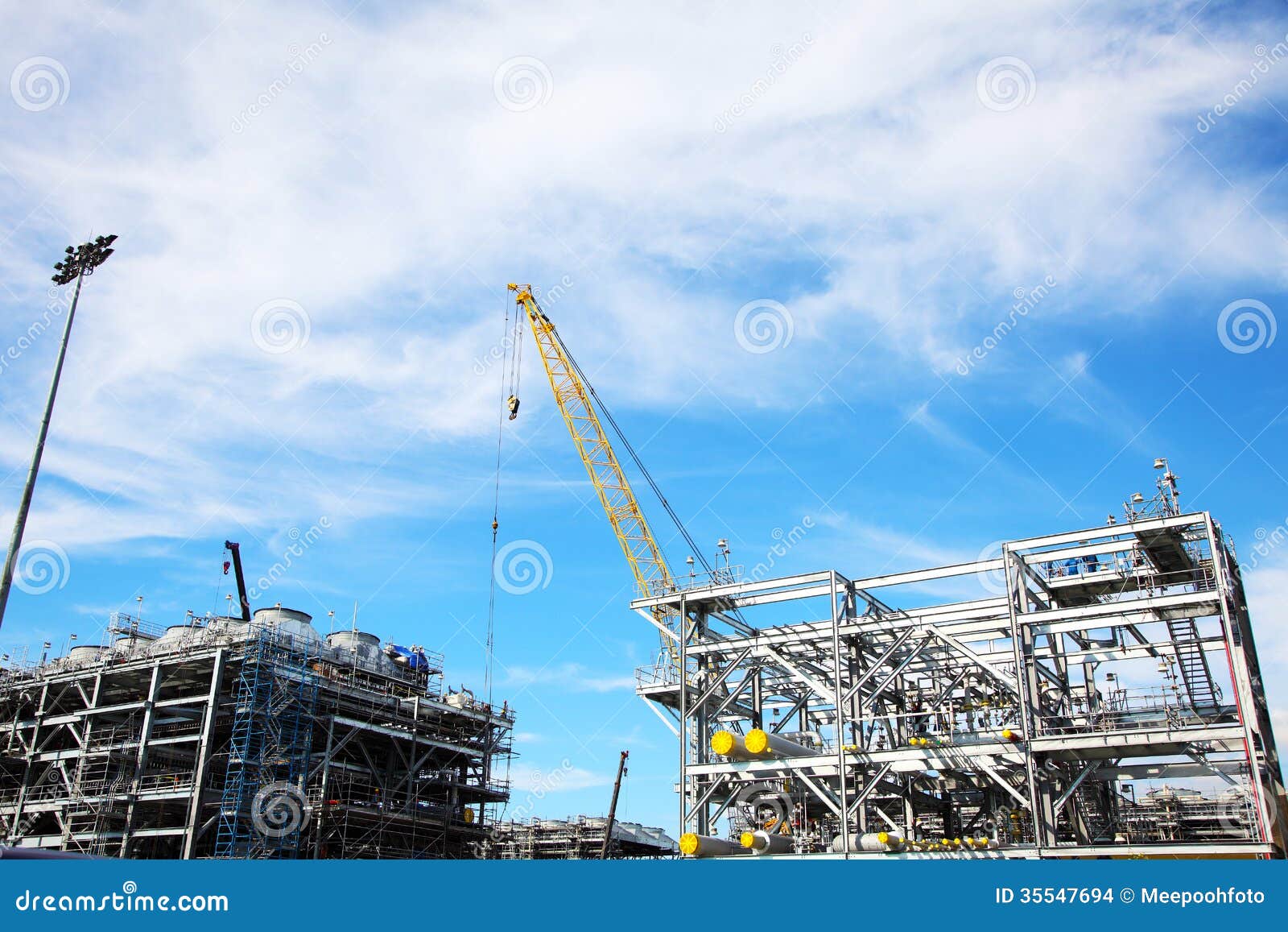 Drilling Platform Under Construction Stock Photo - Image of ...