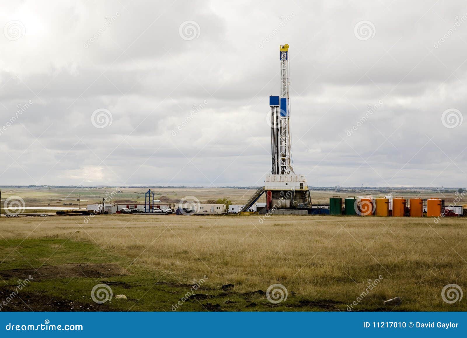 Drilling on the prairie stock photo. Image of extraction - 11217010