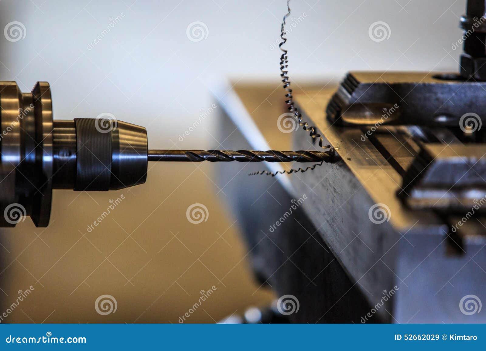 Drilling Process is Basic of Metal Forming Stock Image - Image of ...