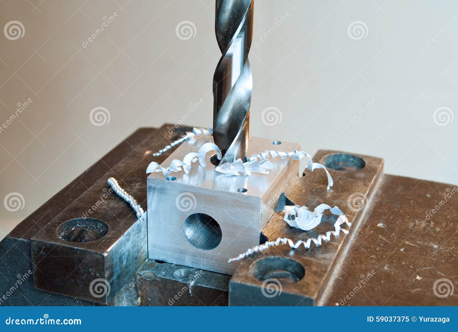 Drilling stock image. Image of perforator, bench, process - 59037375