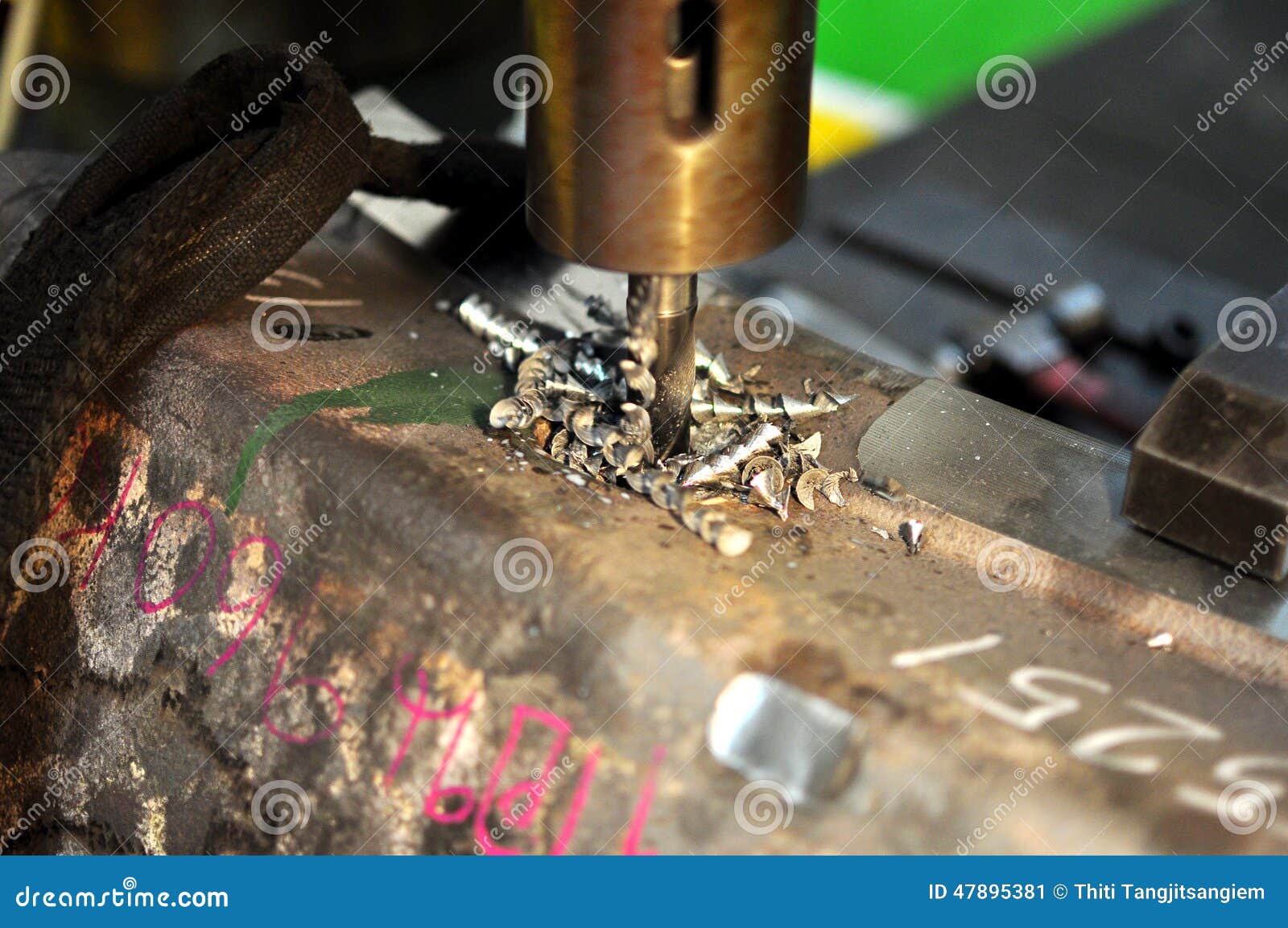 Drilling process stock image. Image of engineer, drill - 47895381