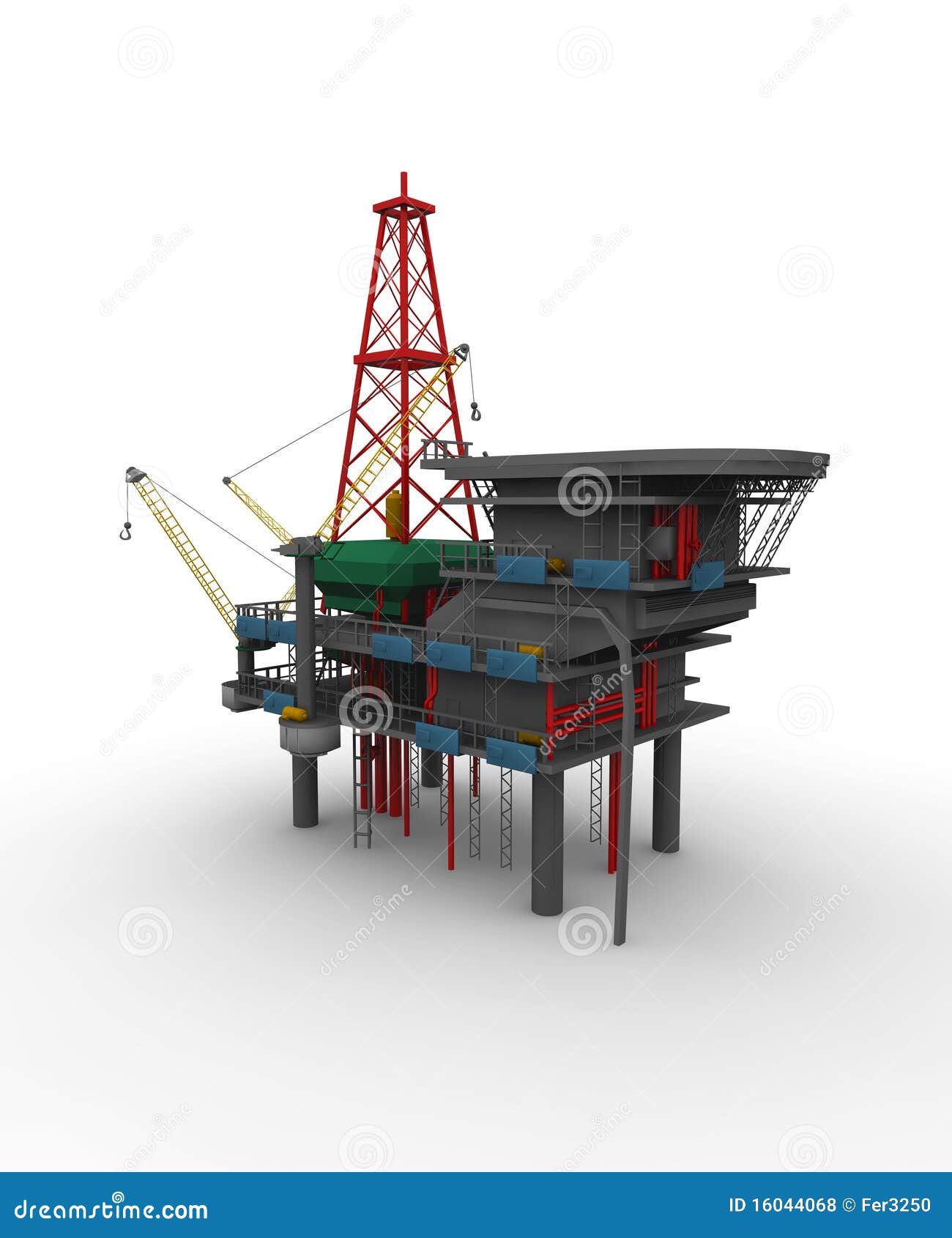 Drilling Rig stock illustration. Illustration of energy - 16044068