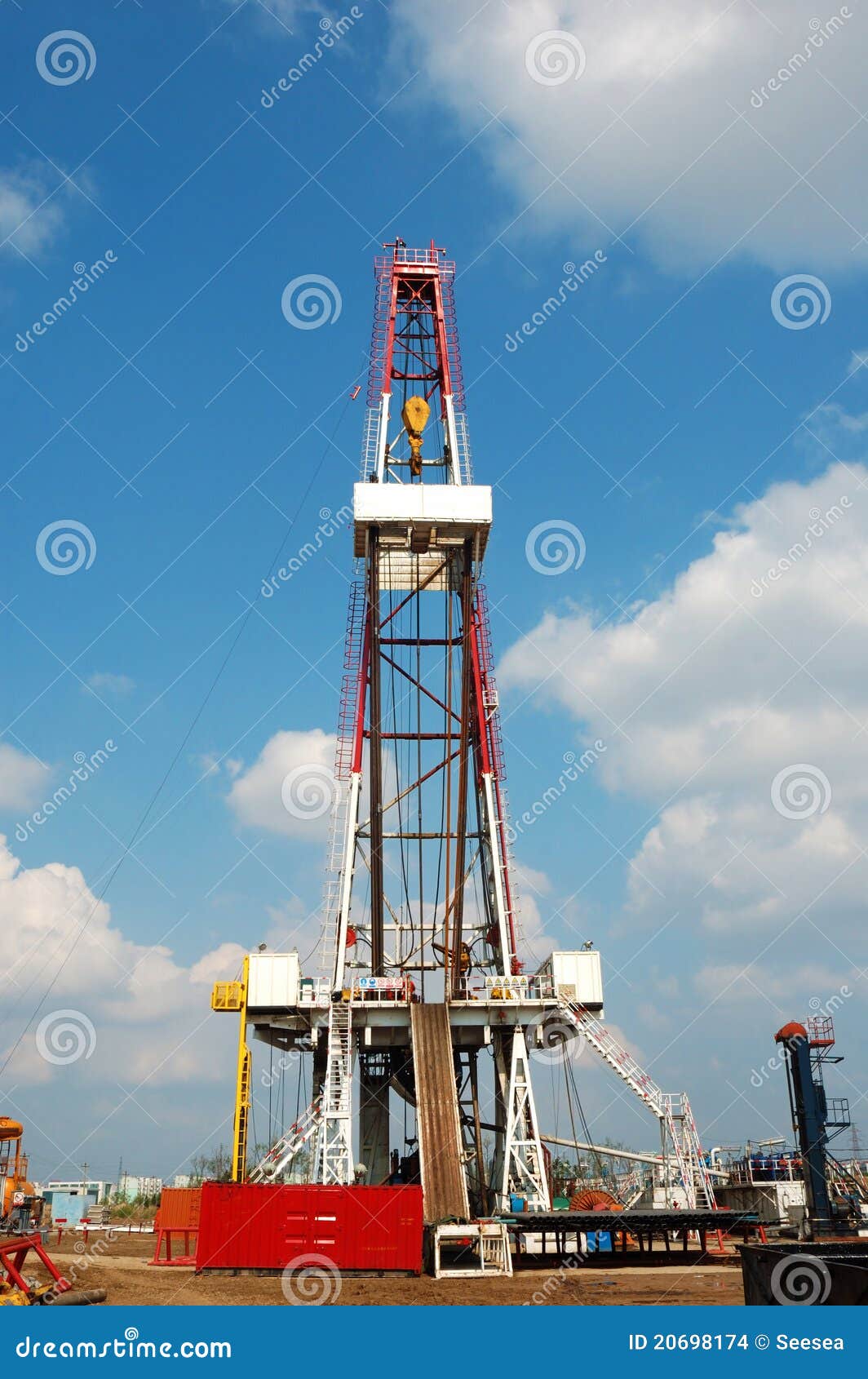Drilling rig stock photo. Image of fossil, generation - 20698174