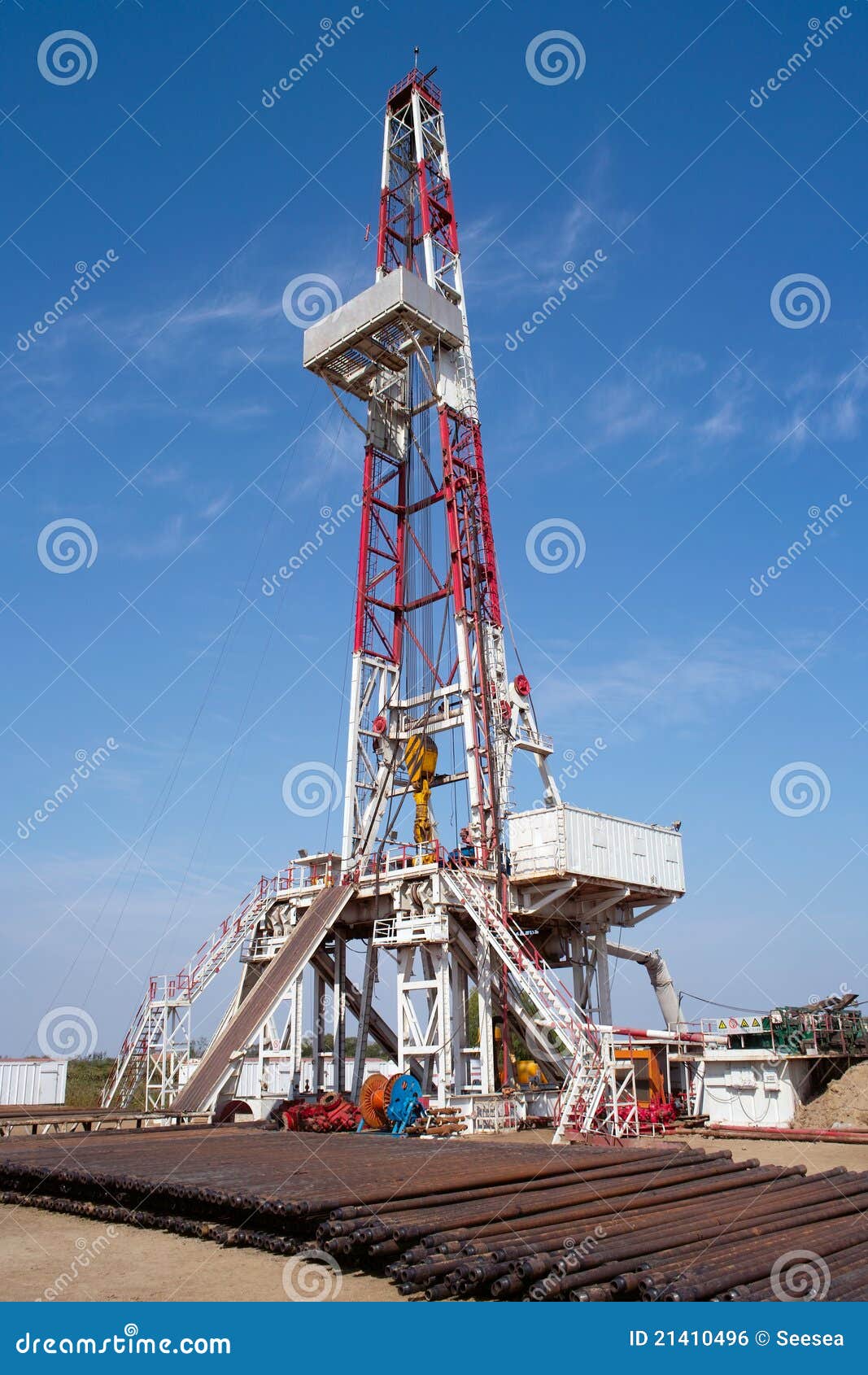 Drilling rig stock photo. Image of steel, derrick, crane - 21410496