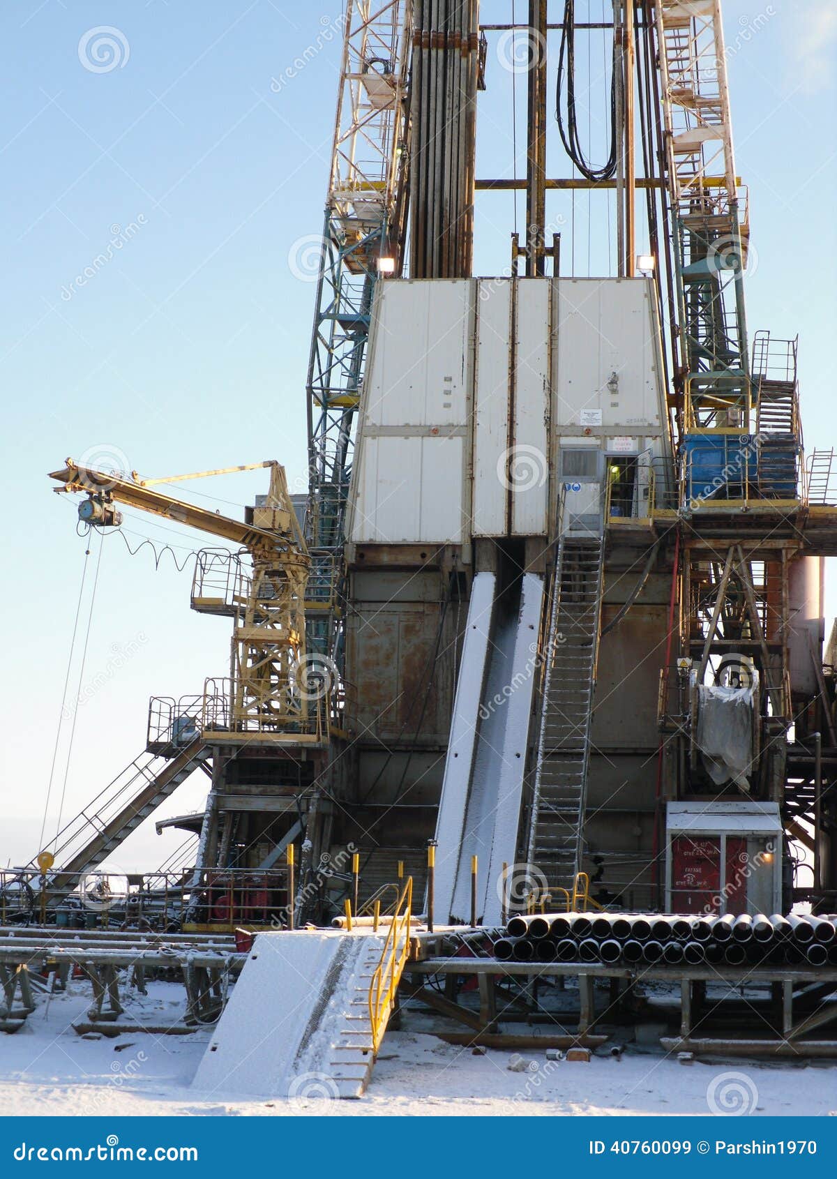 Drilling rig, BU-5000 stock image. Image of circle, geology - 40760099