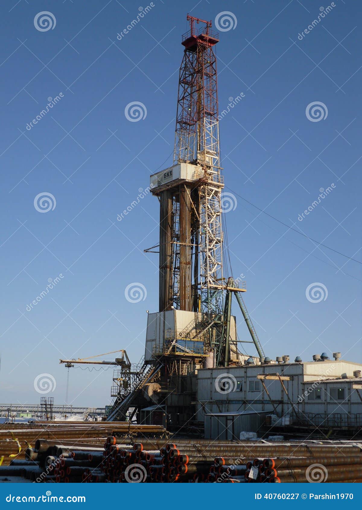 Drilling rig, BU-5000 editorial photography. Image of geology - 40760227