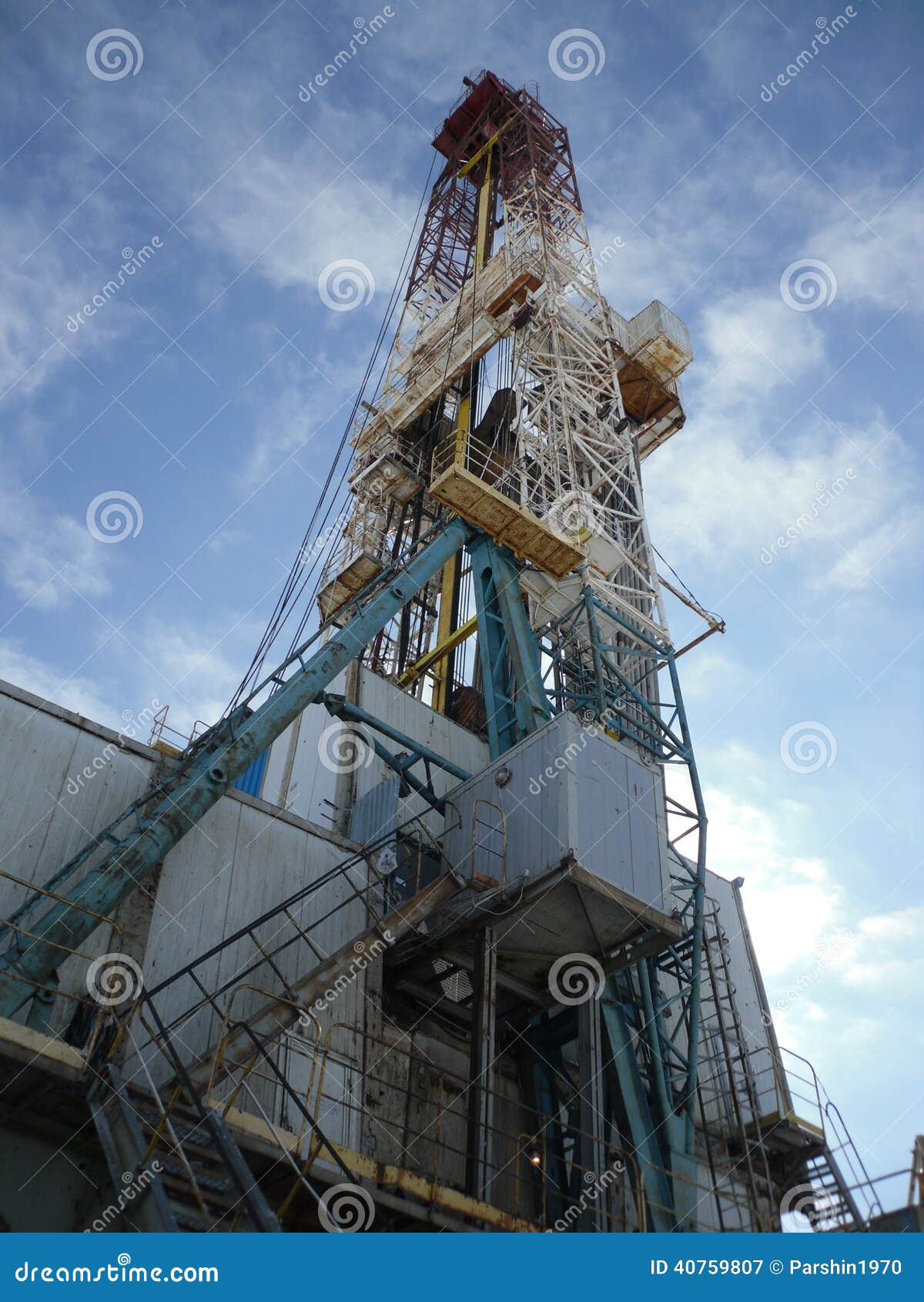 Drilling rig BU-5000 stock image. Image of weather, burau - 40759807