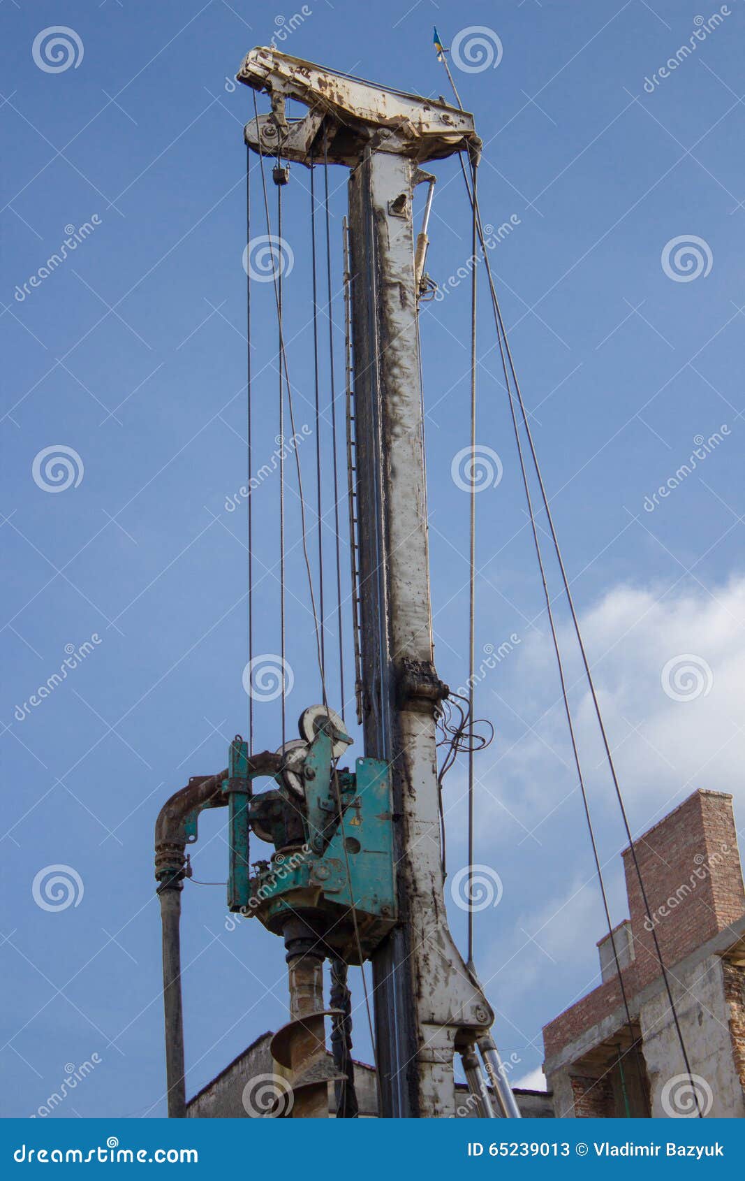 Drilling rig construction stock image. Image of manufacturing - 65239013