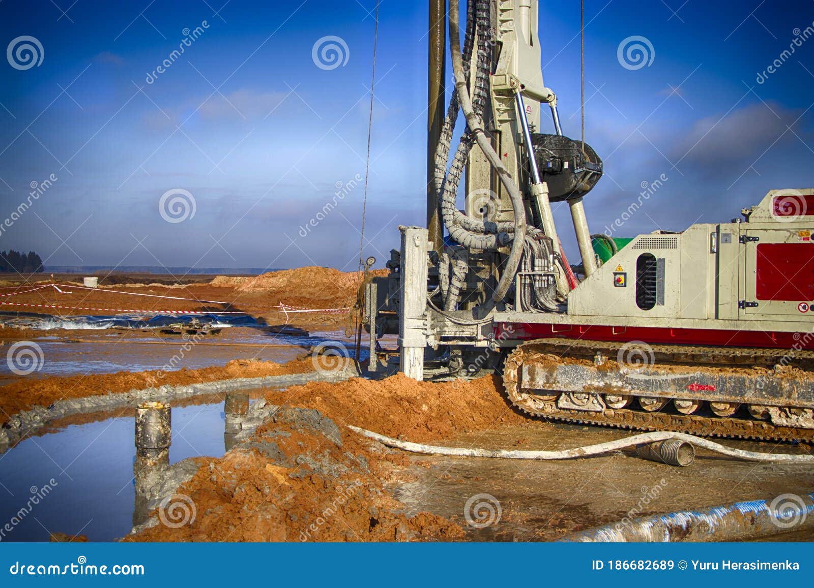 Drilling Rig. Drilling Deep Wells. Coring Stock Image - Image of ...