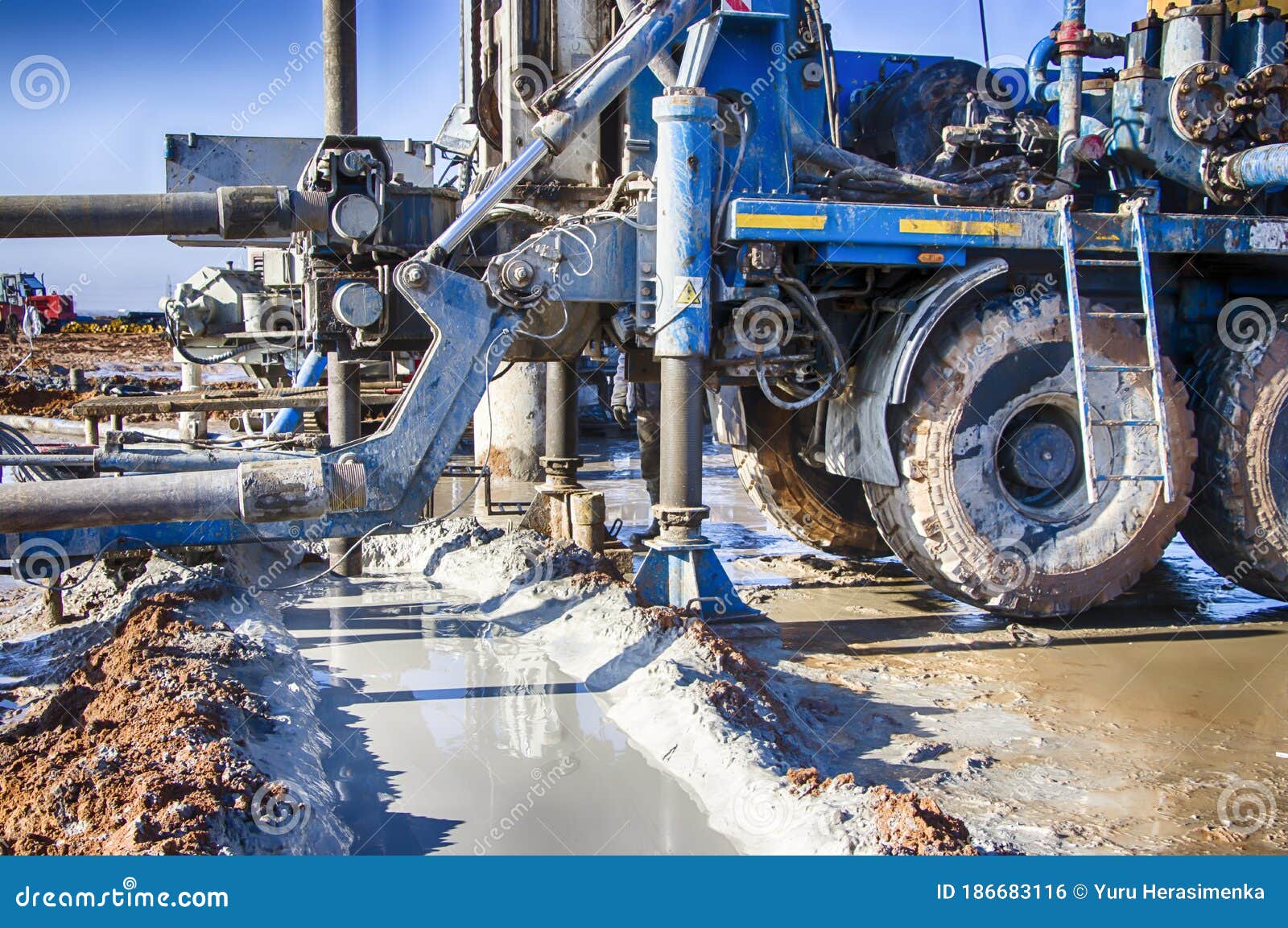 Drilling Rig. Drilling Deep Wells. Coring Stock Photo - Image of ...