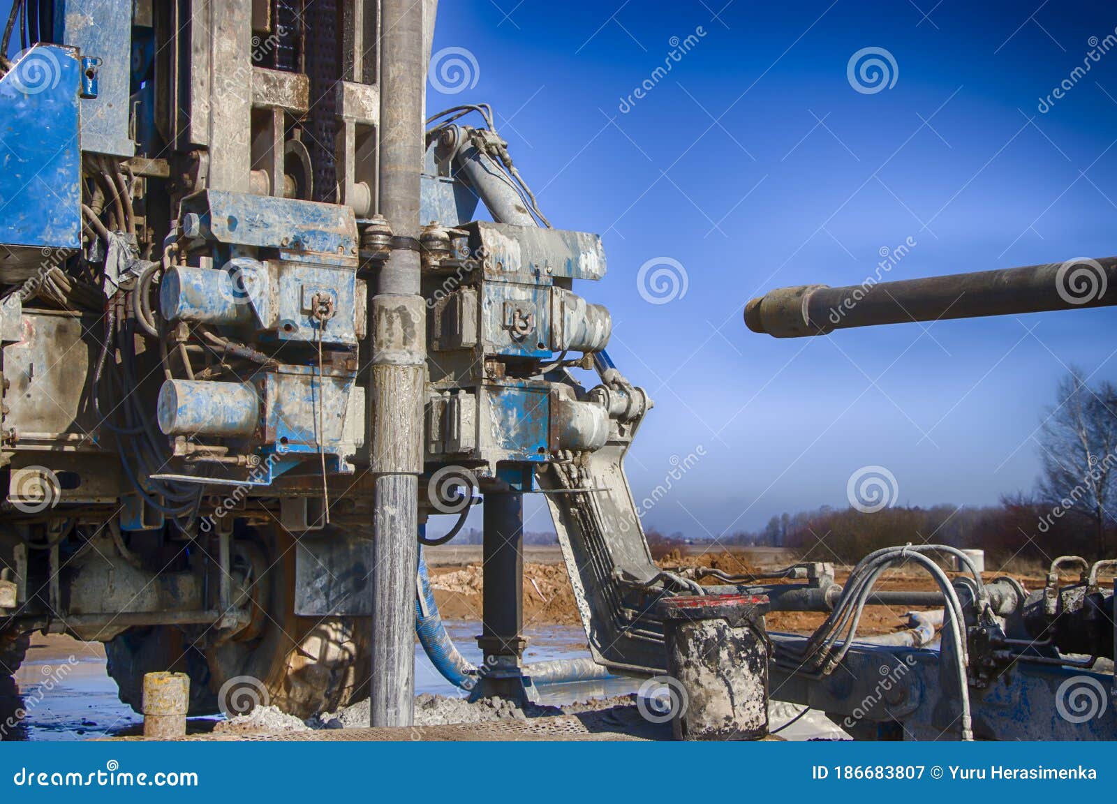 Drilling Rig. Drilling Deep Wells. Coring Stock Image - Image of boring ...