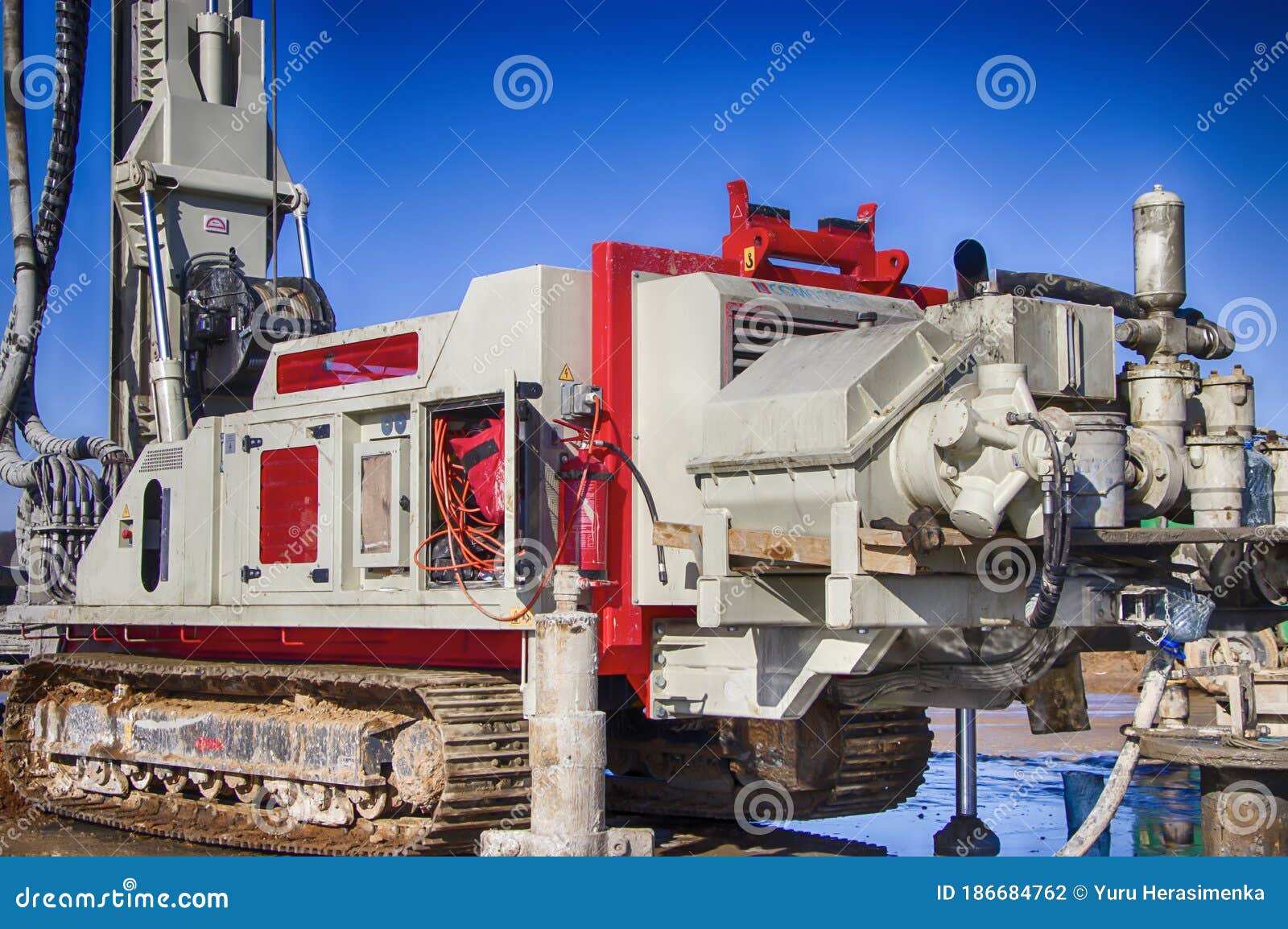 Drilling Rig. Drilling Deep Wells. Coring Stock Photo - Image of ...