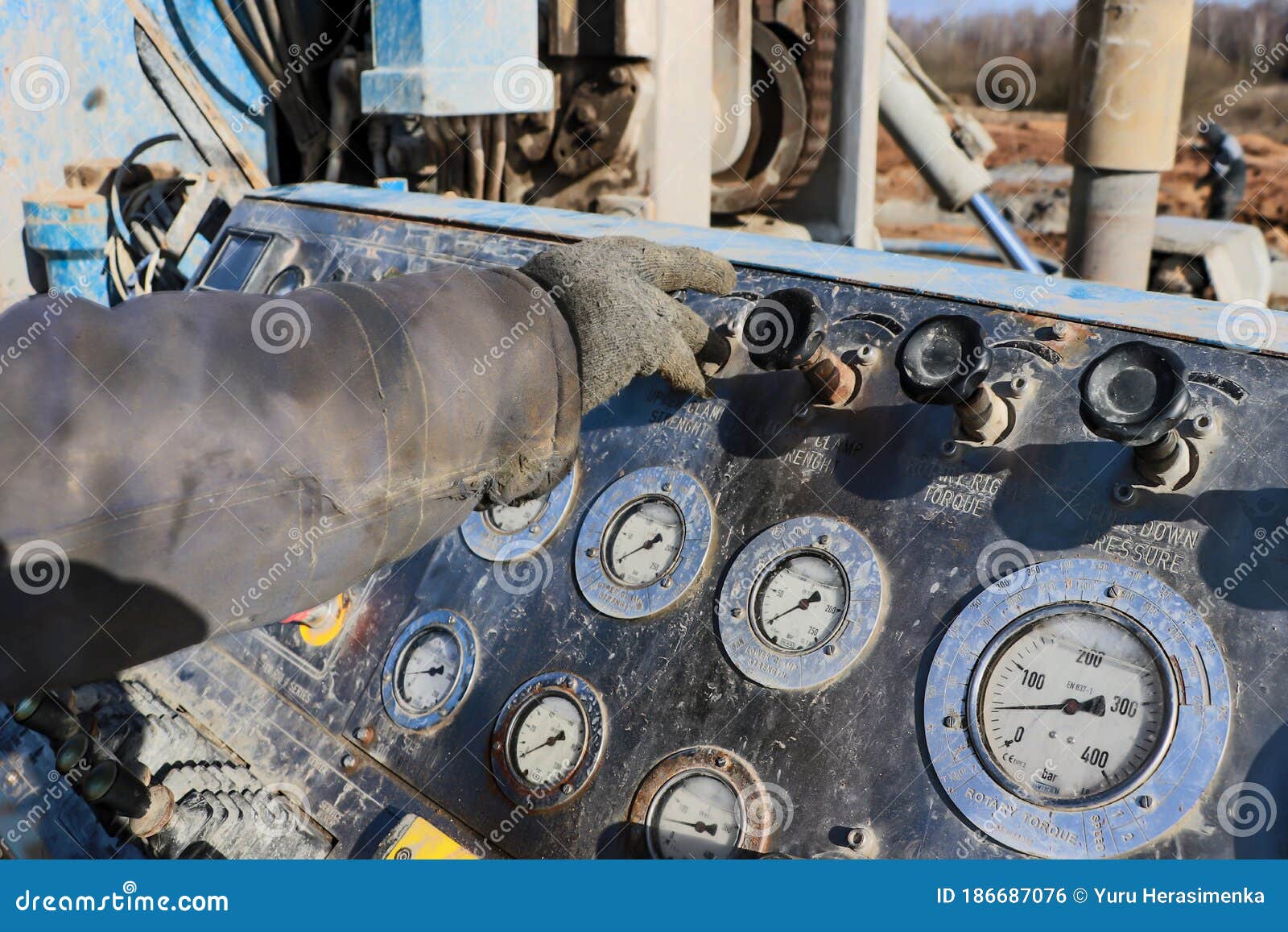 Drilling Rig. Drilling Deep Wells. Drilling Rig Control Panel ...