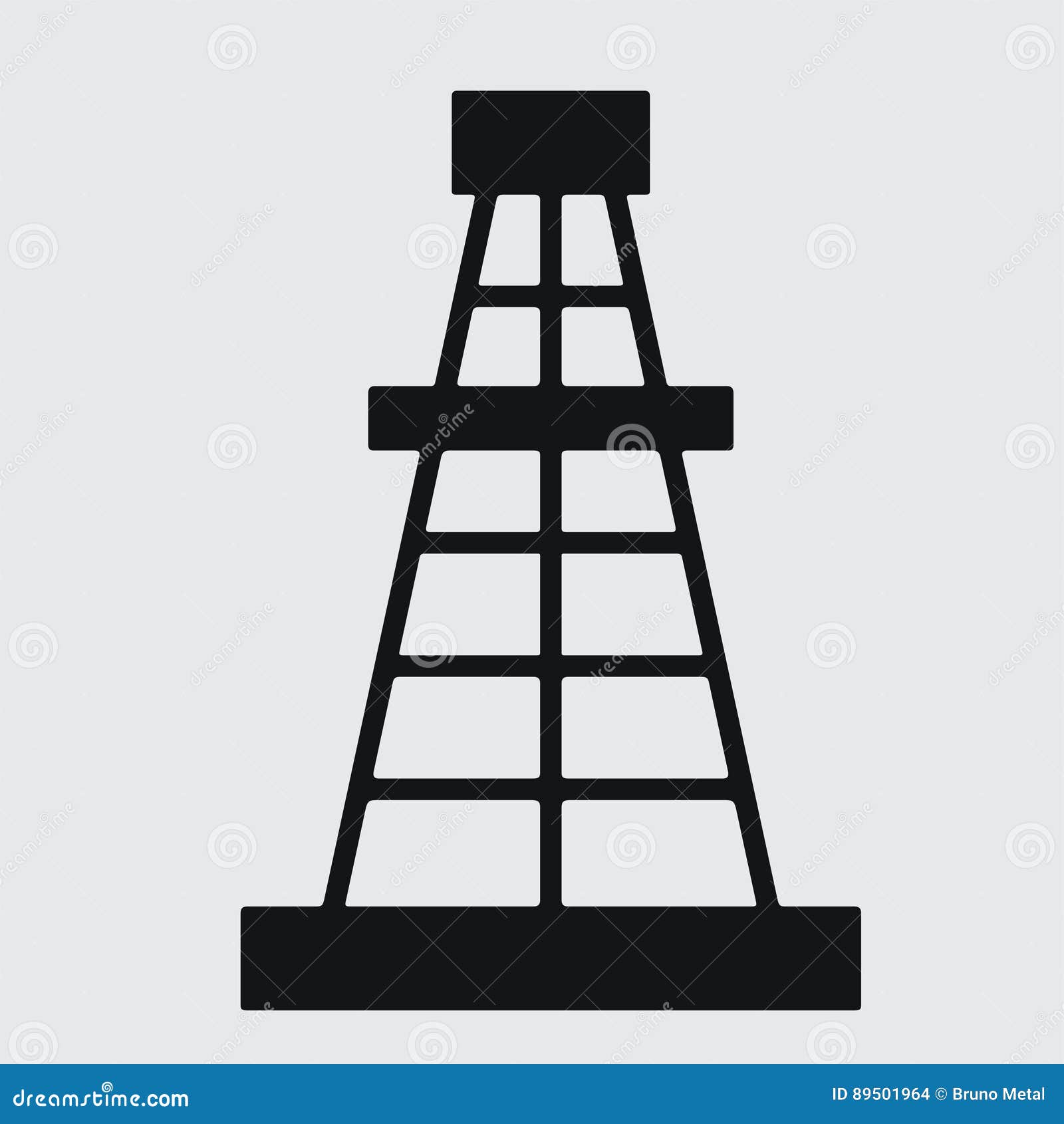 Drilling rig stock vector. Illustration of components - 89501964