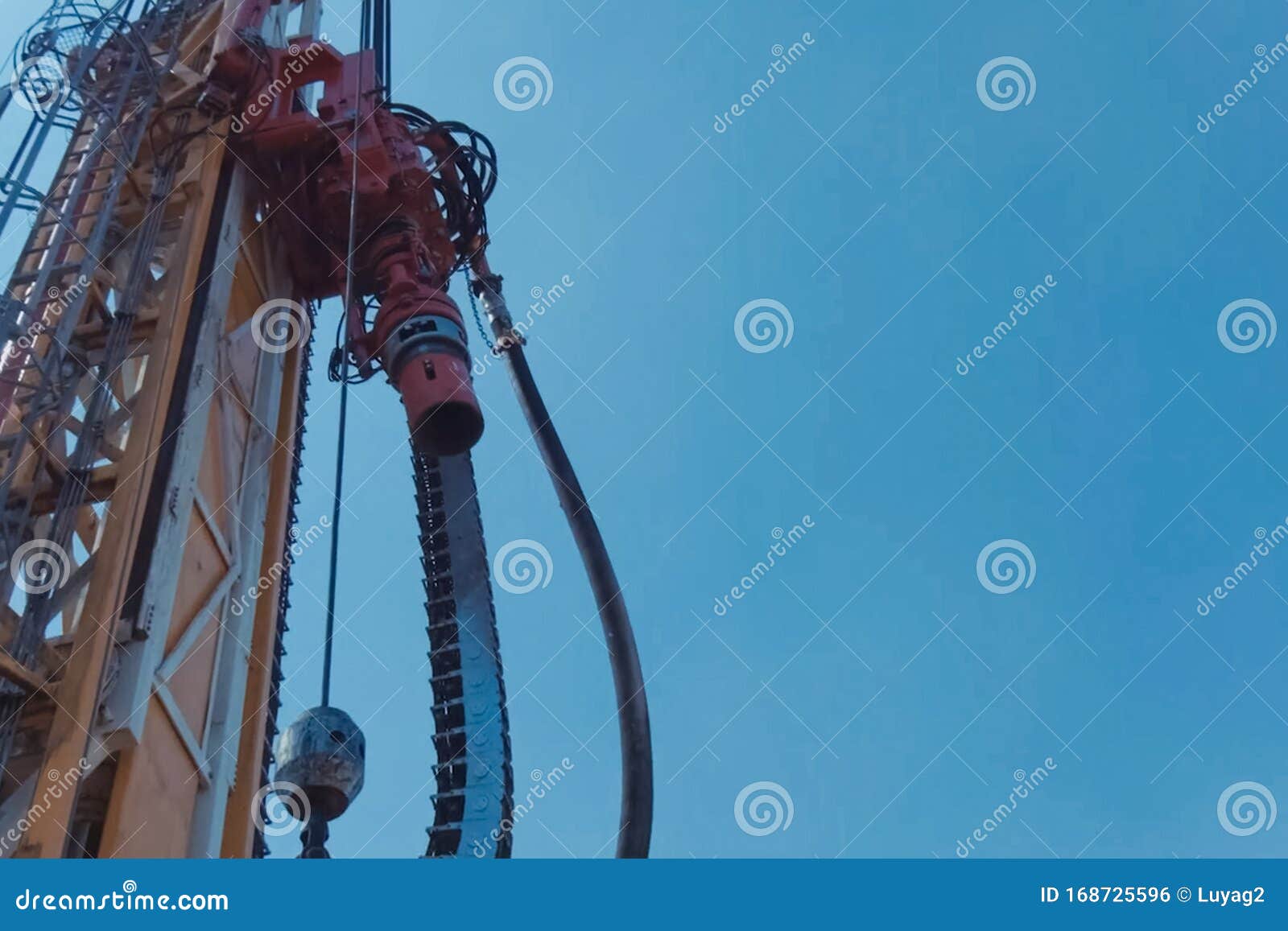 Drilling Rig, Equipment at Site of Oil Drilling Stock Photo - Image of ...