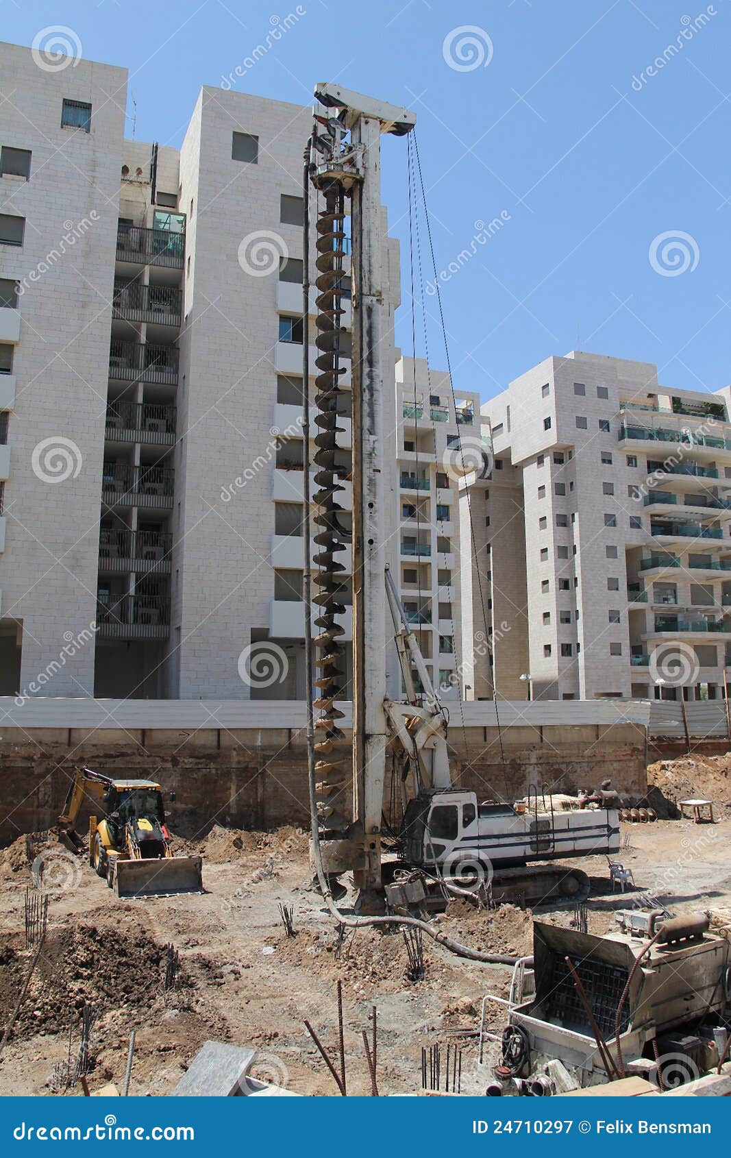 Drilling rig. Hole Digger stock image. Image of dirty - 24710297