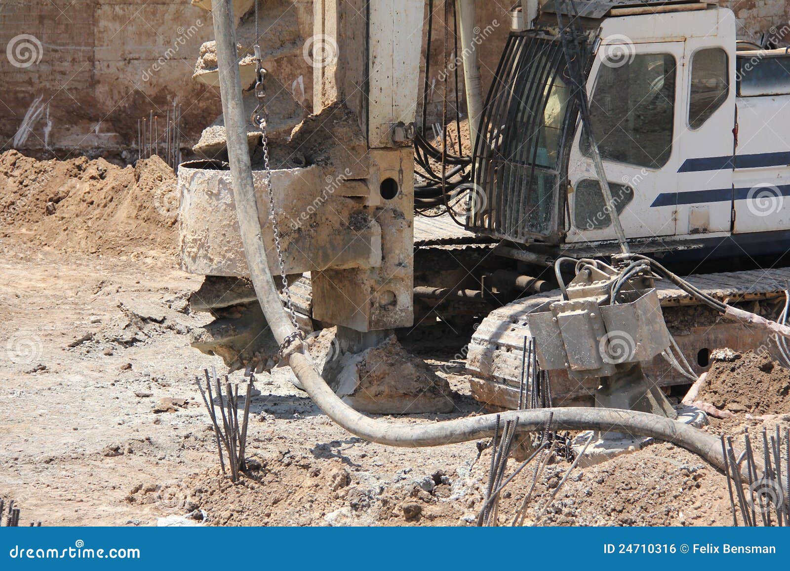 Drilling rig. Hole Digger stock photo. Image of dirty - 24710316