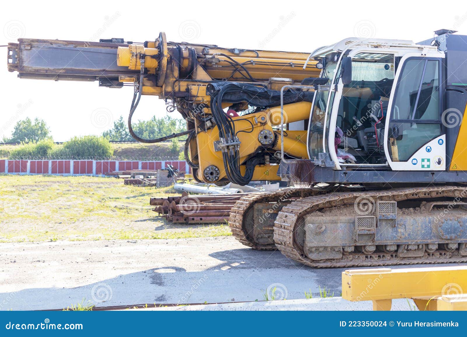Drilling Rig for the Installation of Bored Piles in the Transport ...
