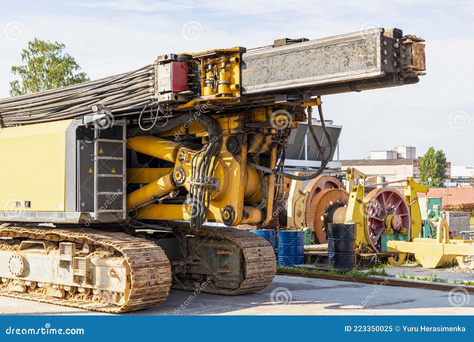 Drilling Rig for the Installation of Bored Piles in the Transport ...