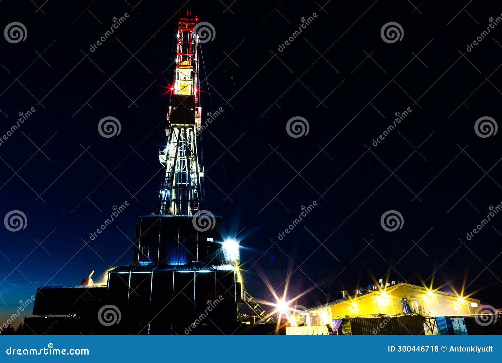 Drilling Rig in Oil Field for Drilled into Subsurface Stock Photo ...