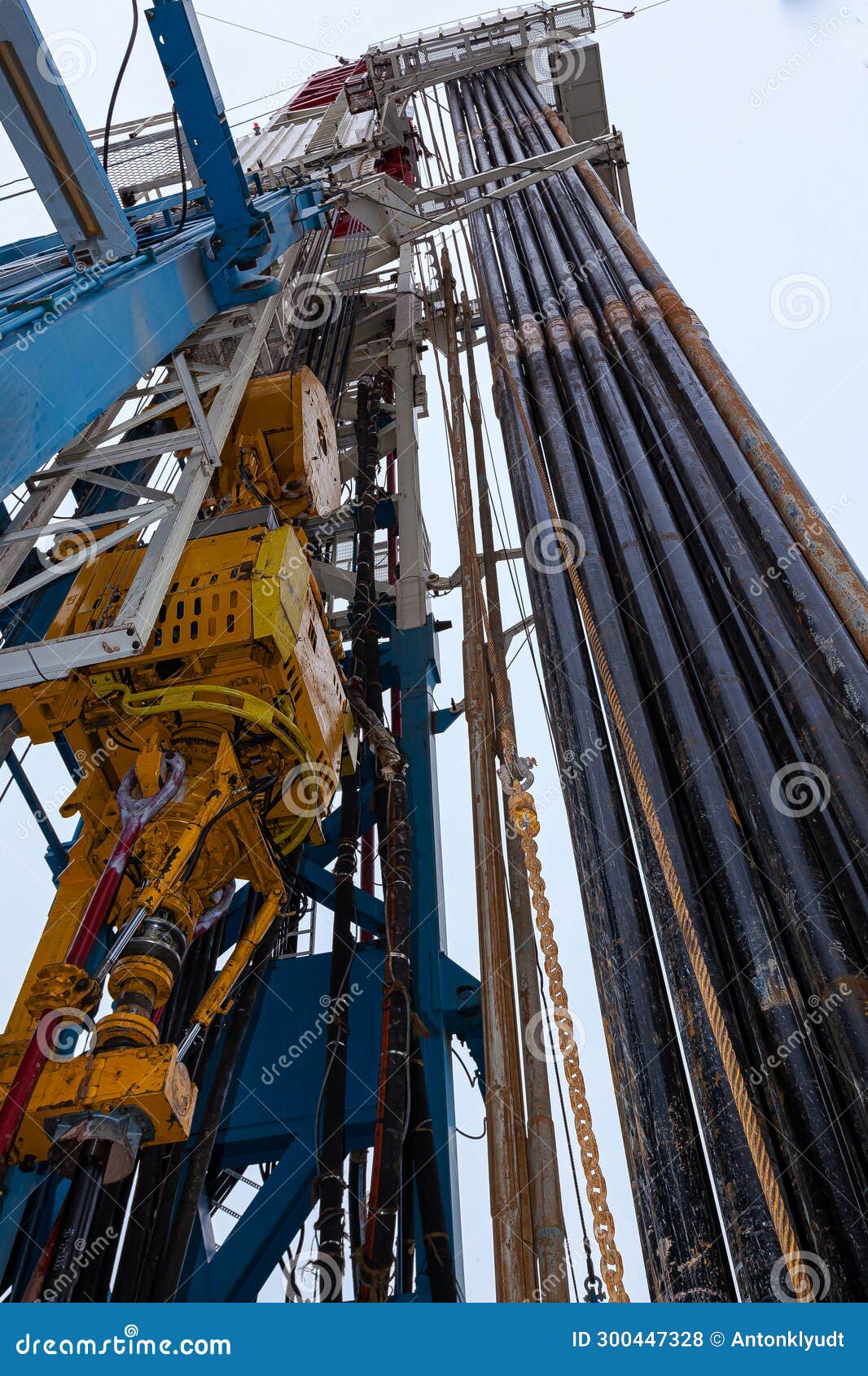 Oil Gas Rig Onshore Drilling Of Petrochemical Industrial With Soil ...