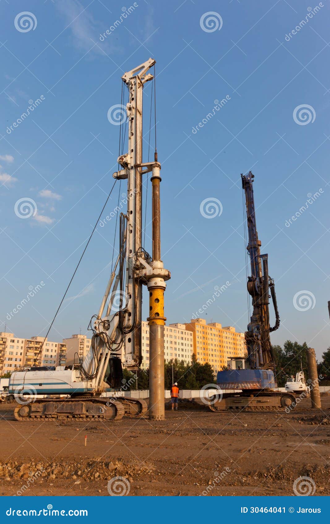 Drilling rig stock image. Image of foundation, buildings - 30464041