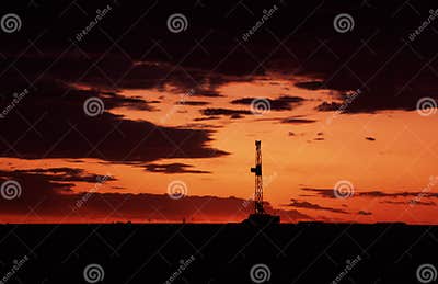 Drilling Rig at Sunset stock photo. Image of technology - 303862