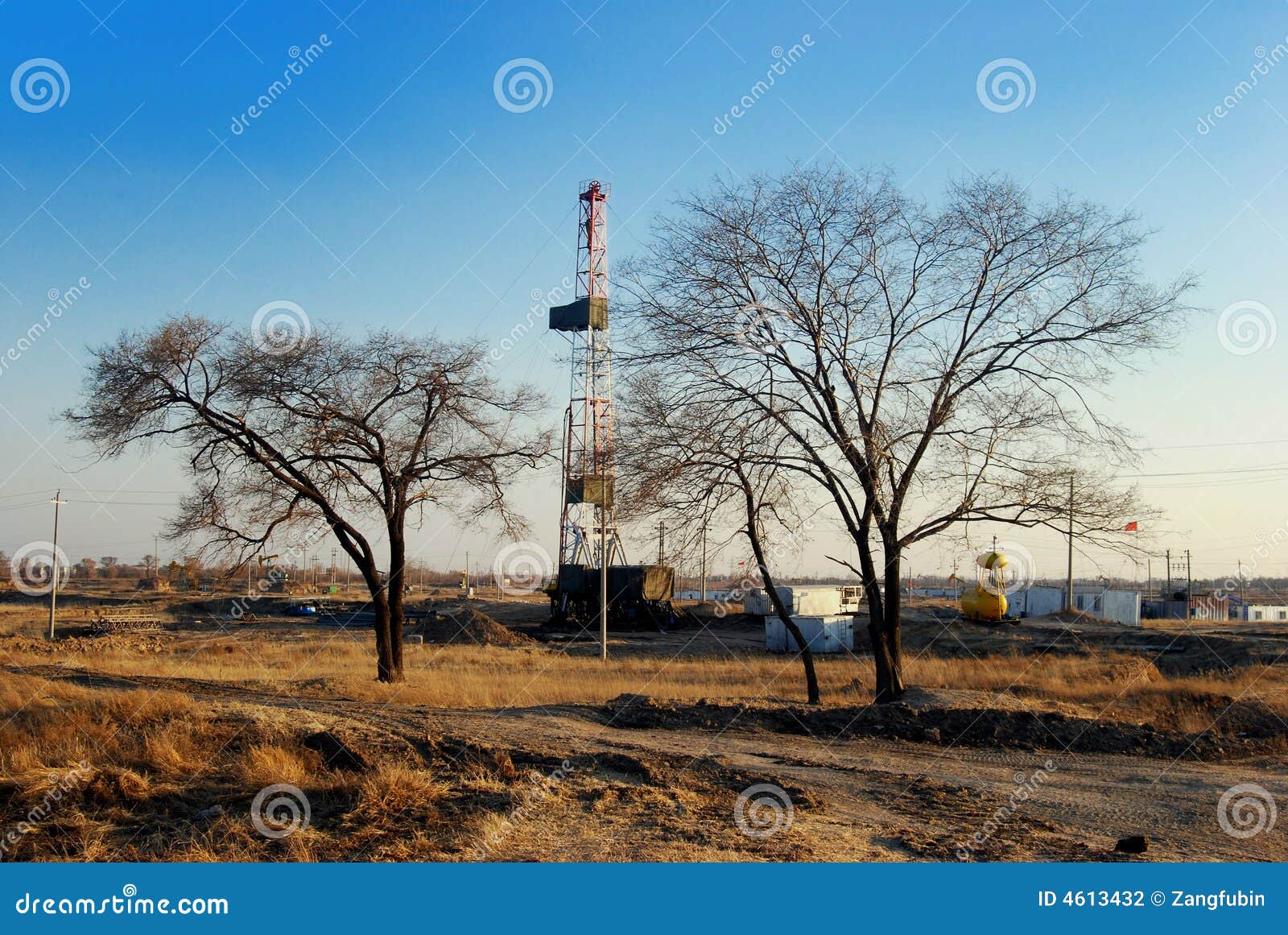 Drilling Rig And Trees Picture. Image: 4613432