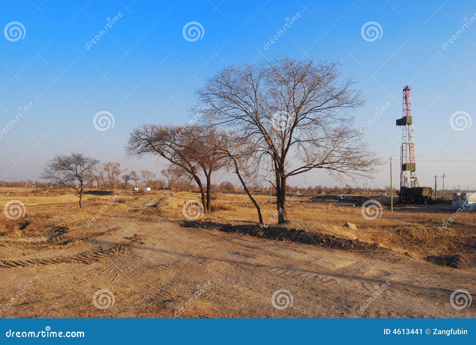 Drilling Rig And Trees Picture. Image: 4613441