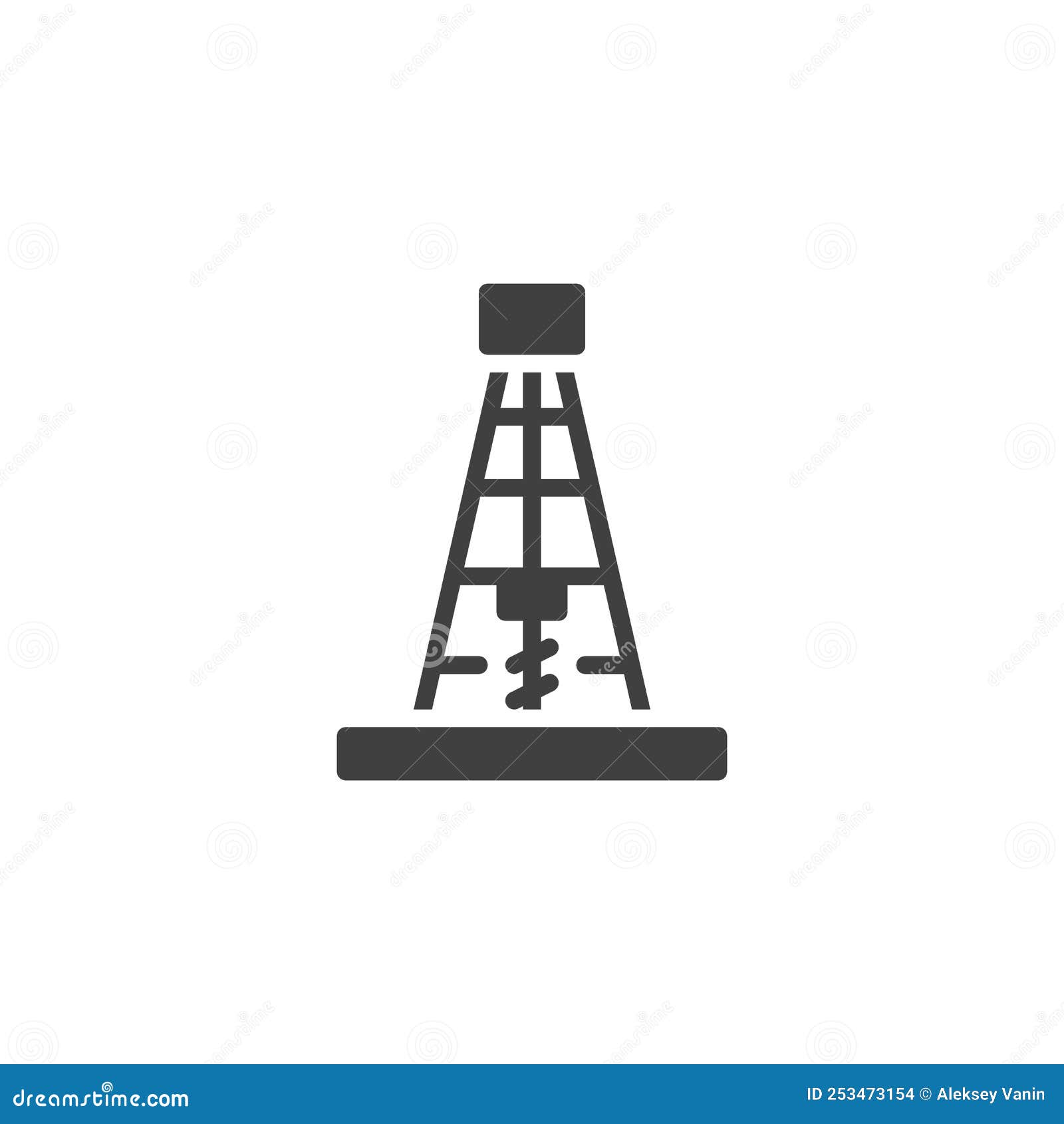 Drilling Rig Symbol Drilling Services Onshore Drilling Rig Icon