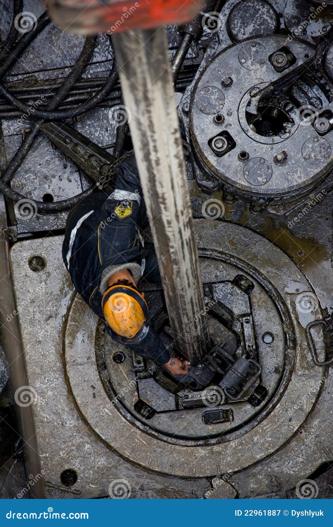Drilling Rig In Oil Field For Drilled Into Subsurface In Order To ...