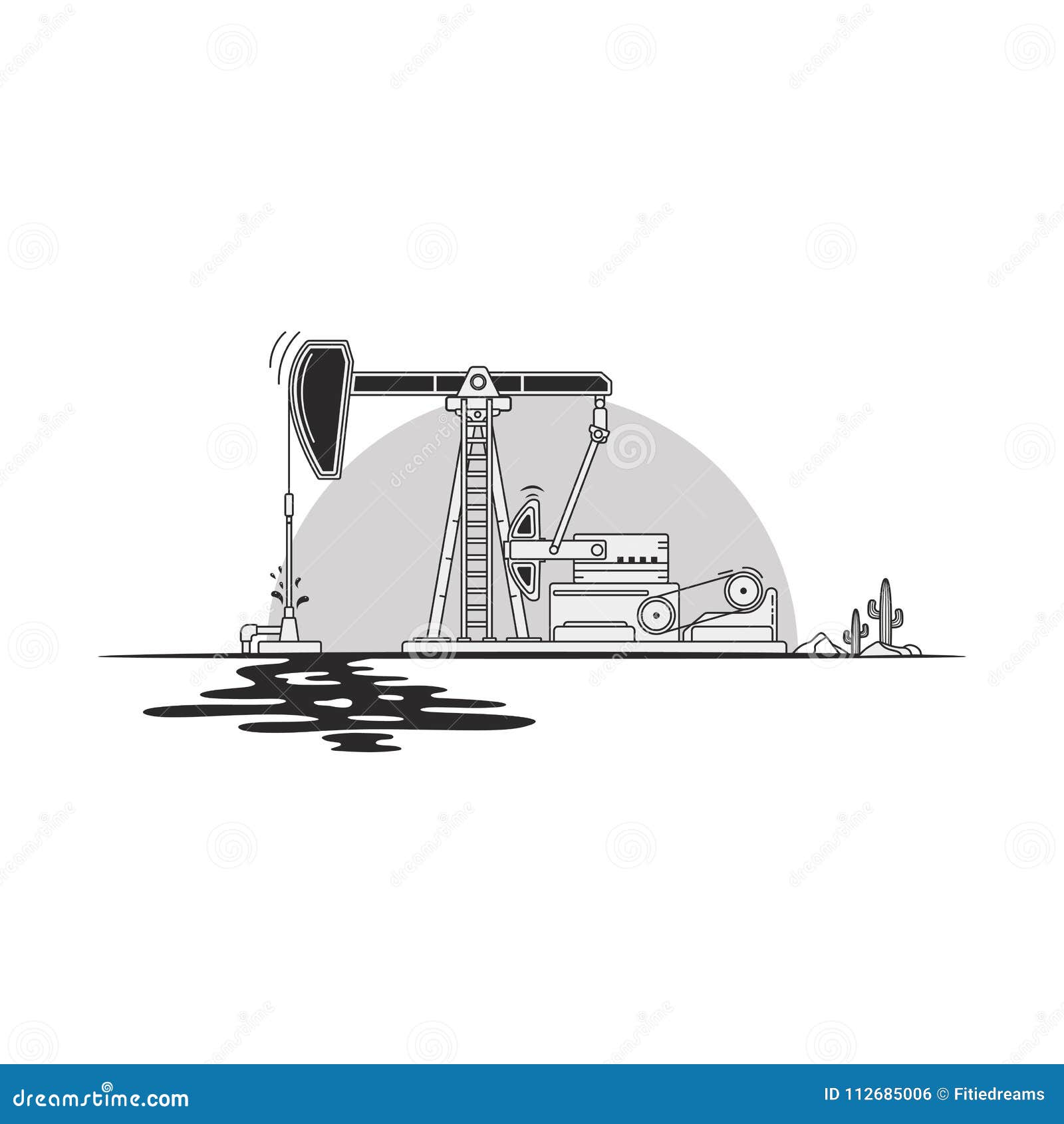 Drilling Rigs,Isolated On White Background,Front View,Desert Drilling ...