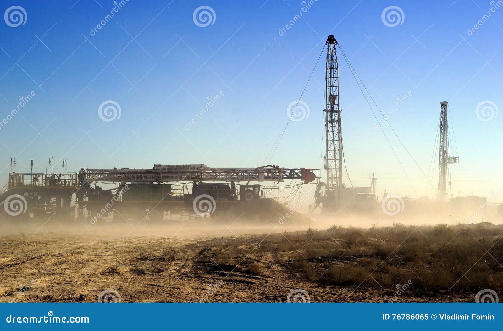 Drilling rigs. stock image. Image of building, motion - 76786065