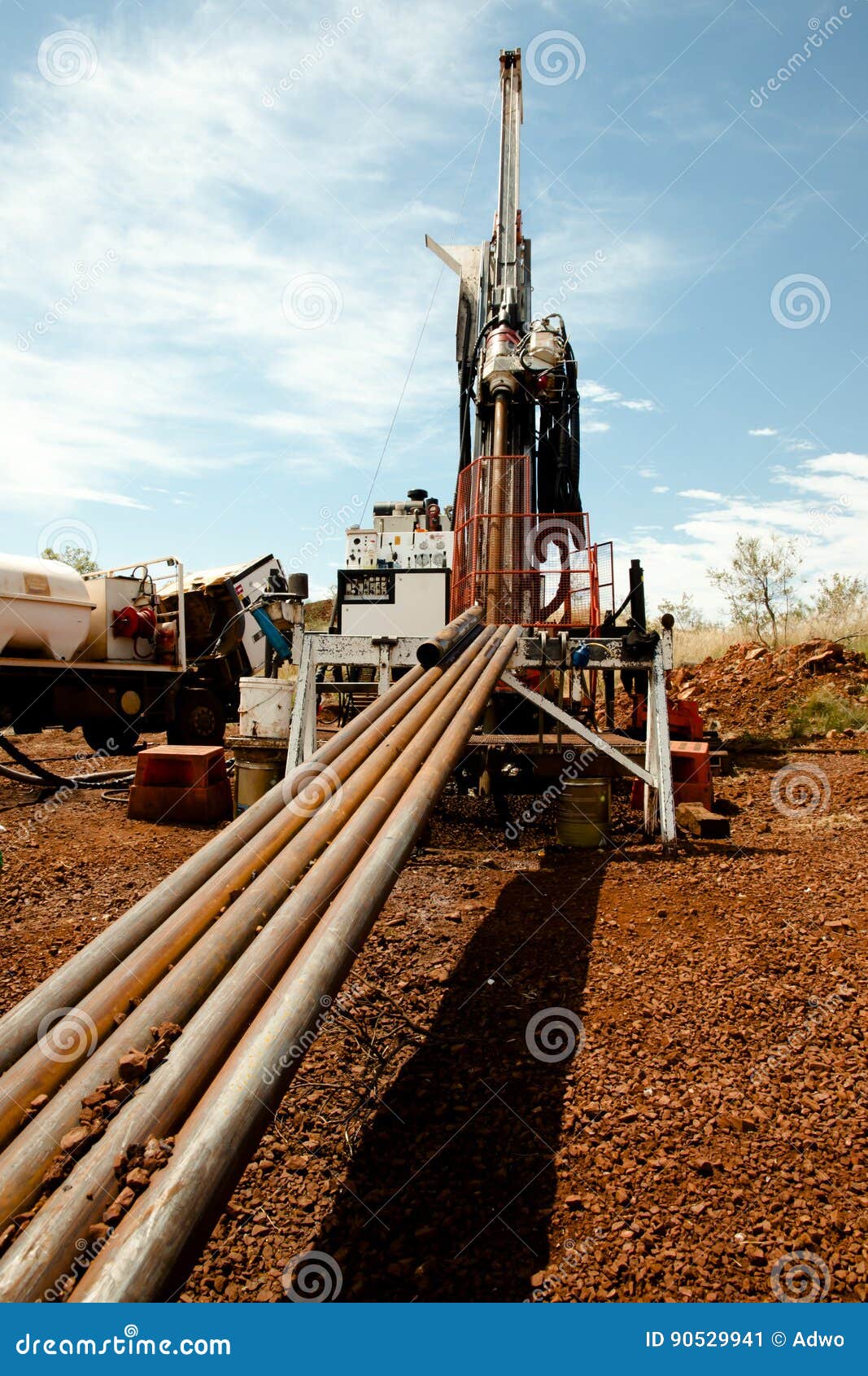Drilling Rods stock image. Image of drilling, natural - 90529941