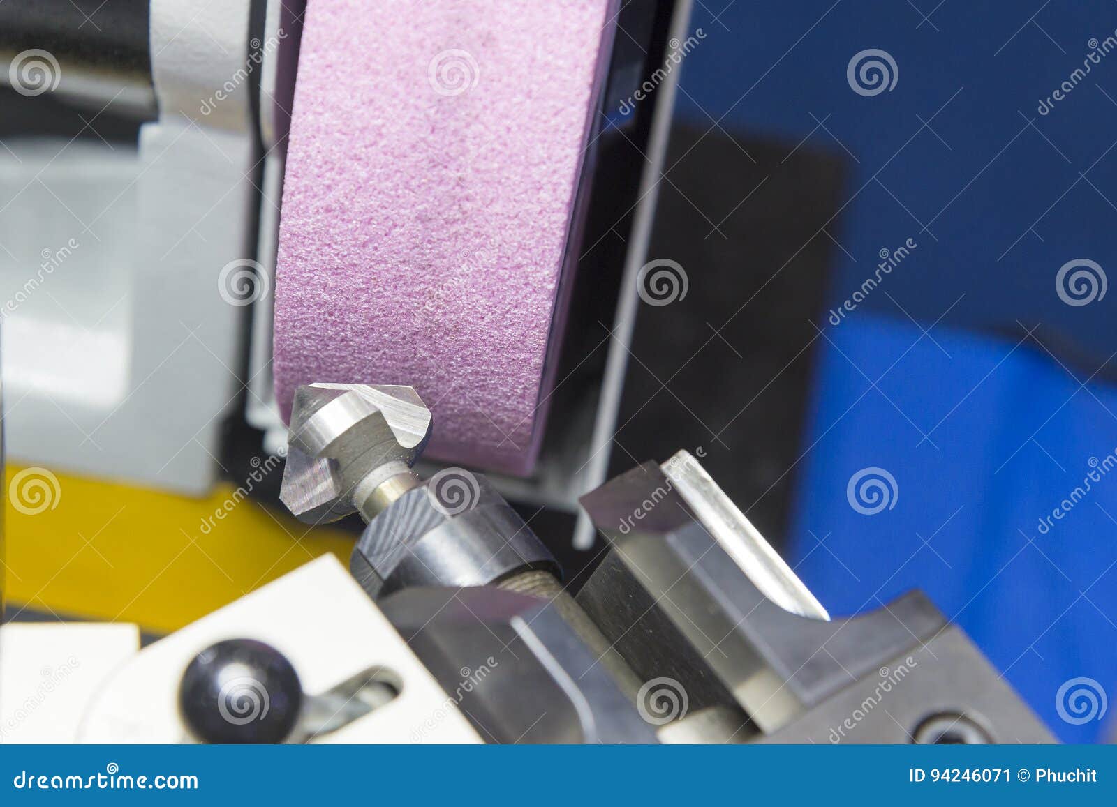 The Drilling Tool Sharpener Machine Stock Image - Image of metal ...