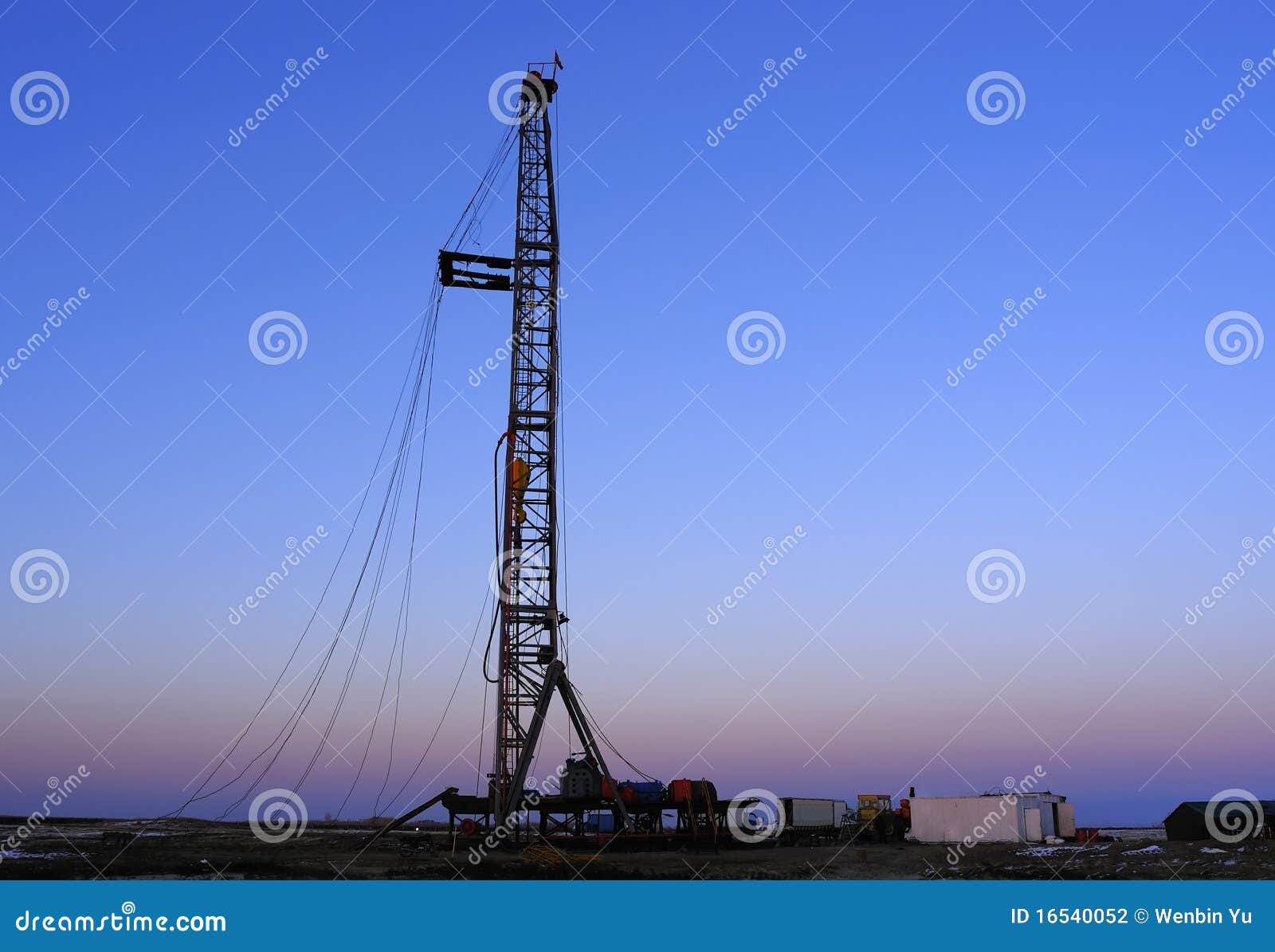 Drilling tower stock photo. Image of chinese, forklift - 16540052