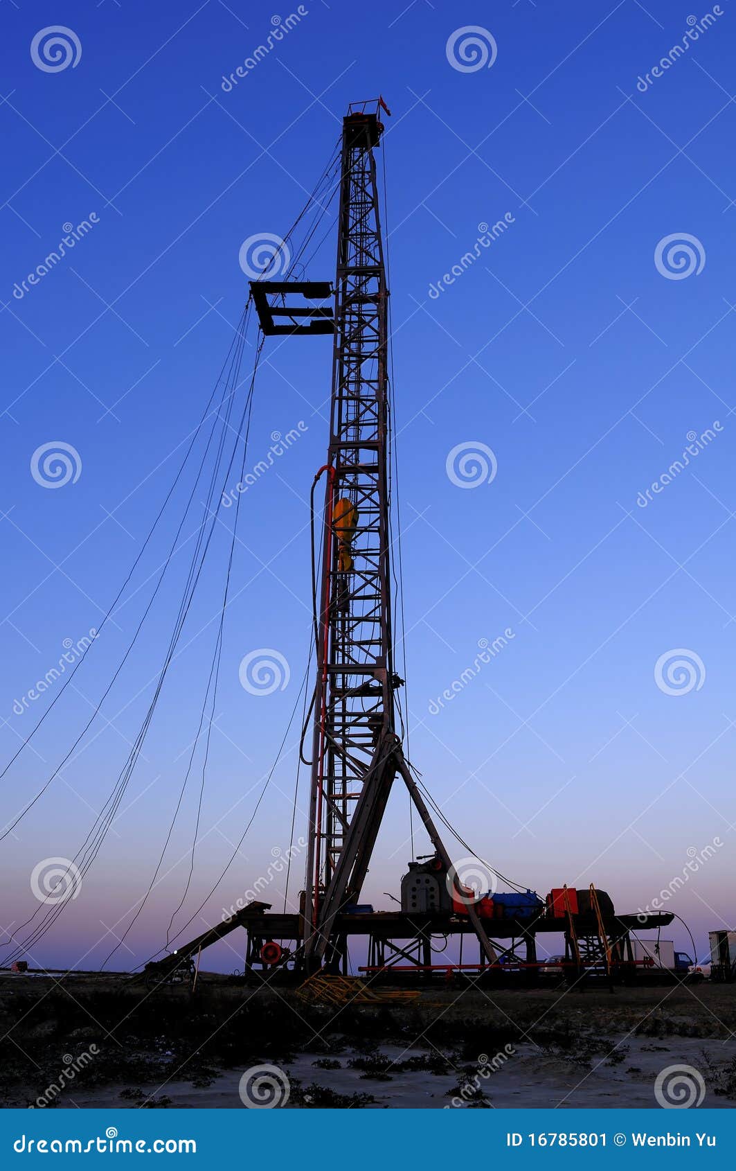 Drilling tower stock image. Image of equipment, fuel - 16785801