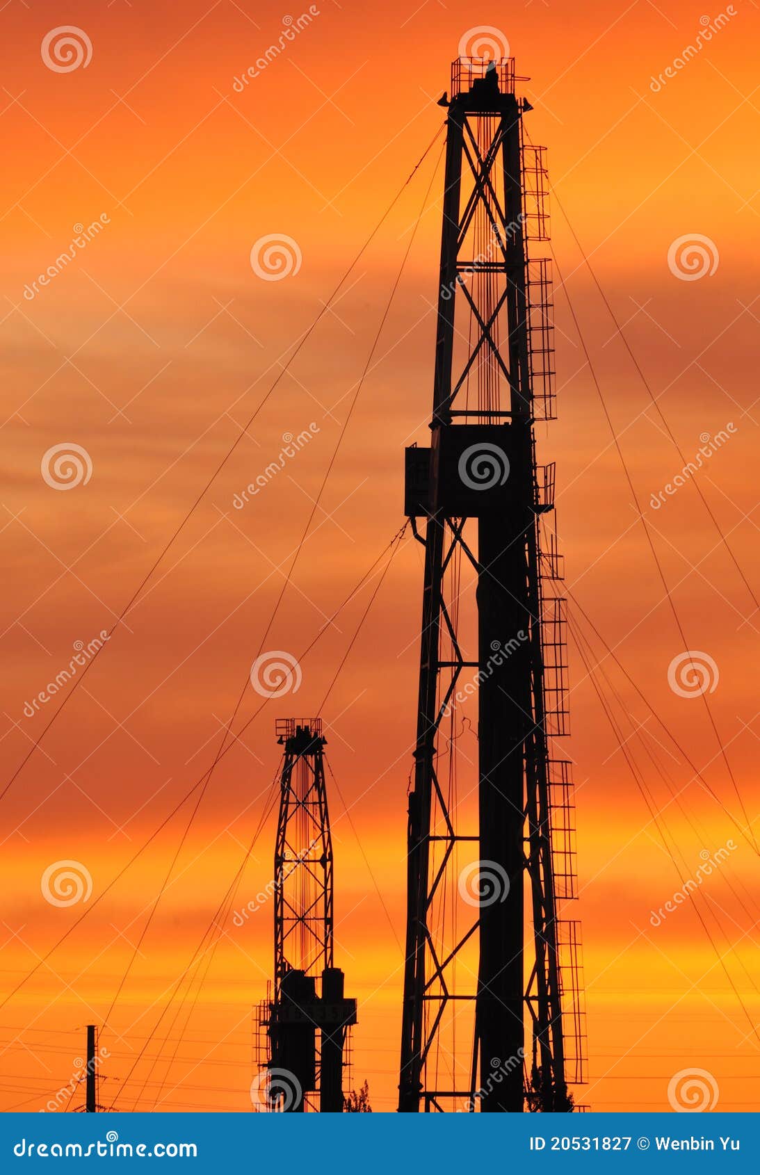 Drilling tower stock image. Image of tower, operation - 20531827