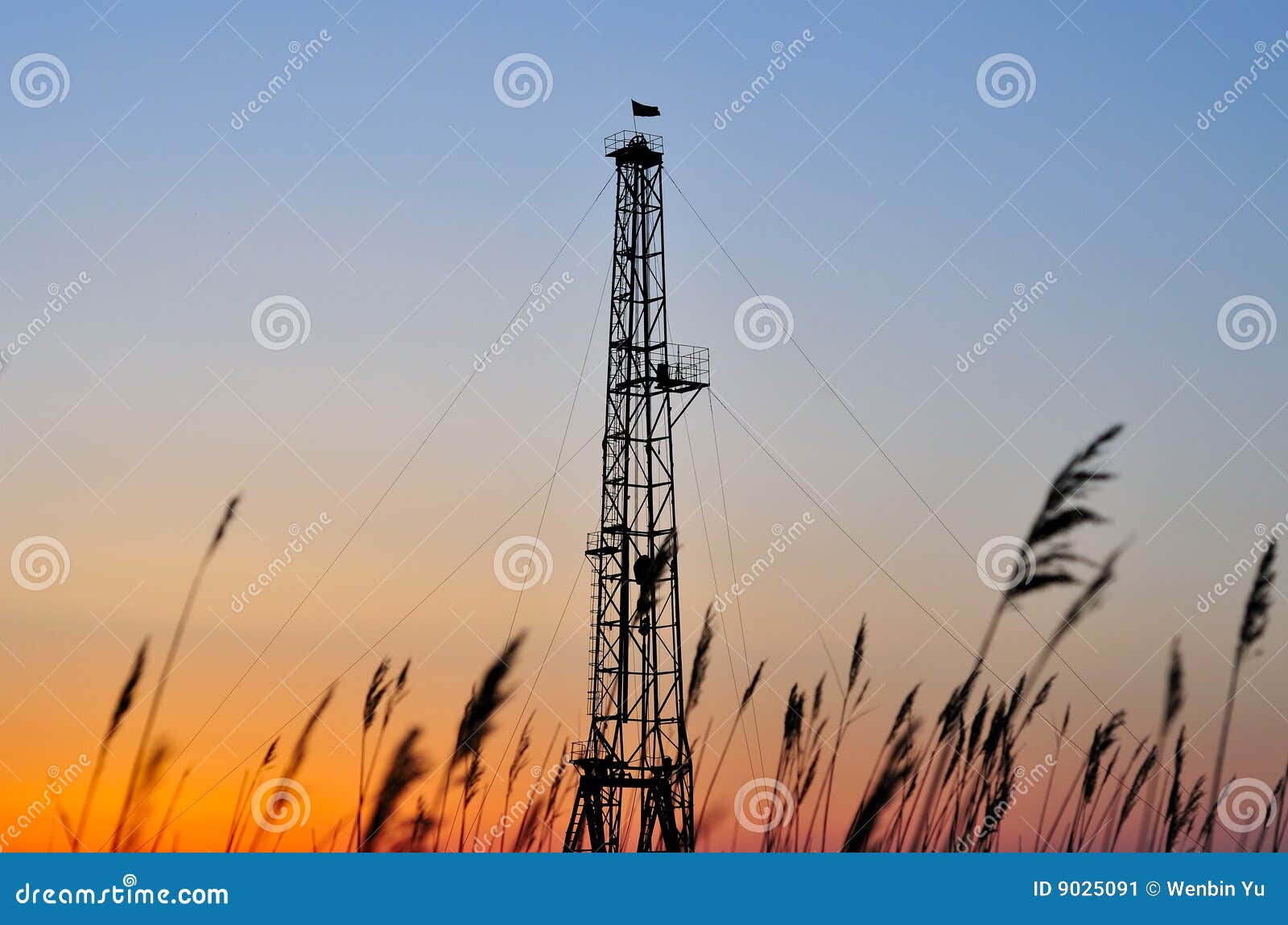 Drilling tower stock image. Image of derrick, gush, bore - 9025091