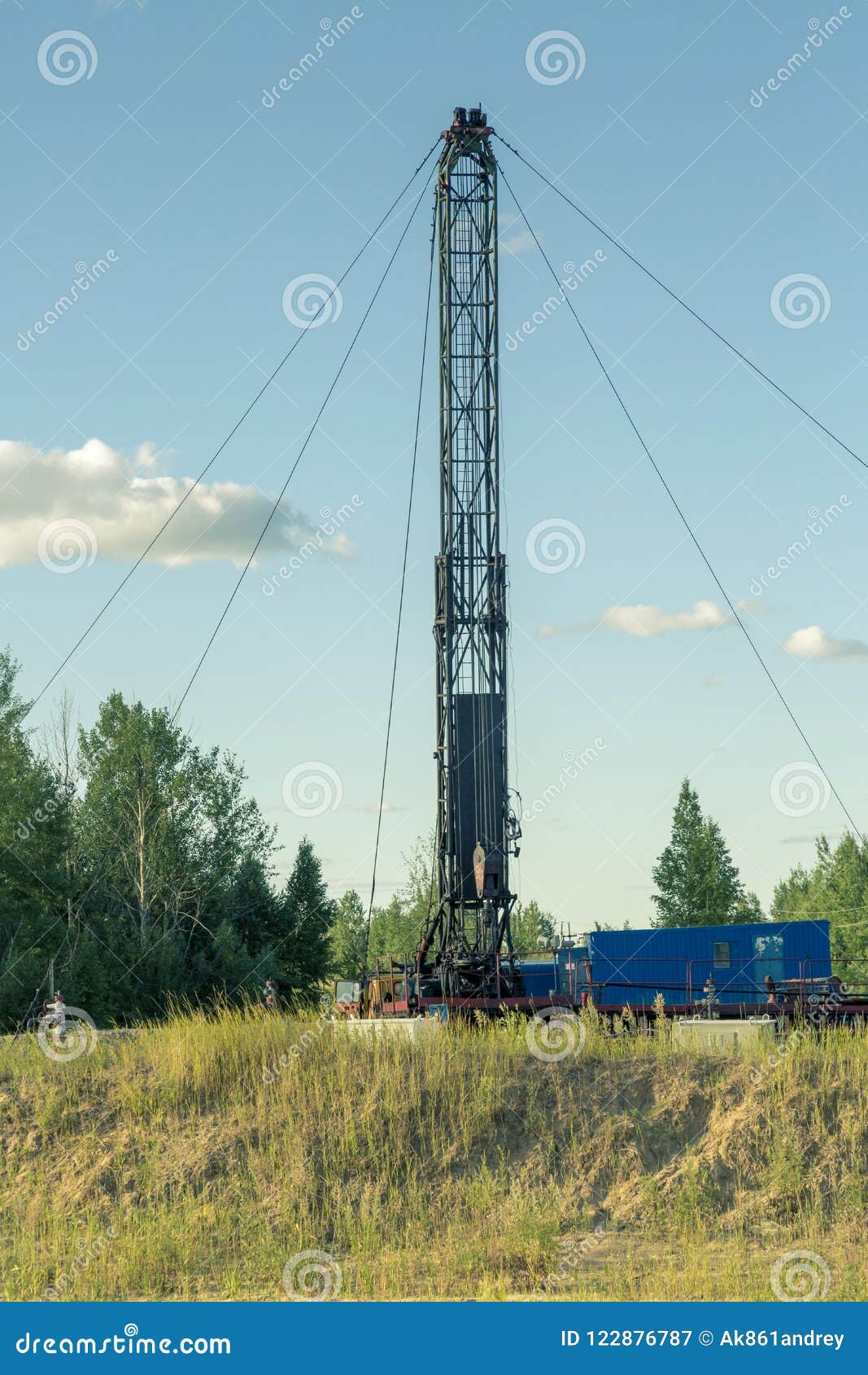 At the drilling stock image. Image of north, landscape - 122876787