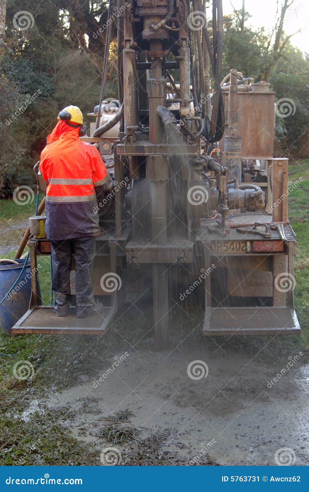 Drilling for water stock image. Image of digging, supplies - 5763731