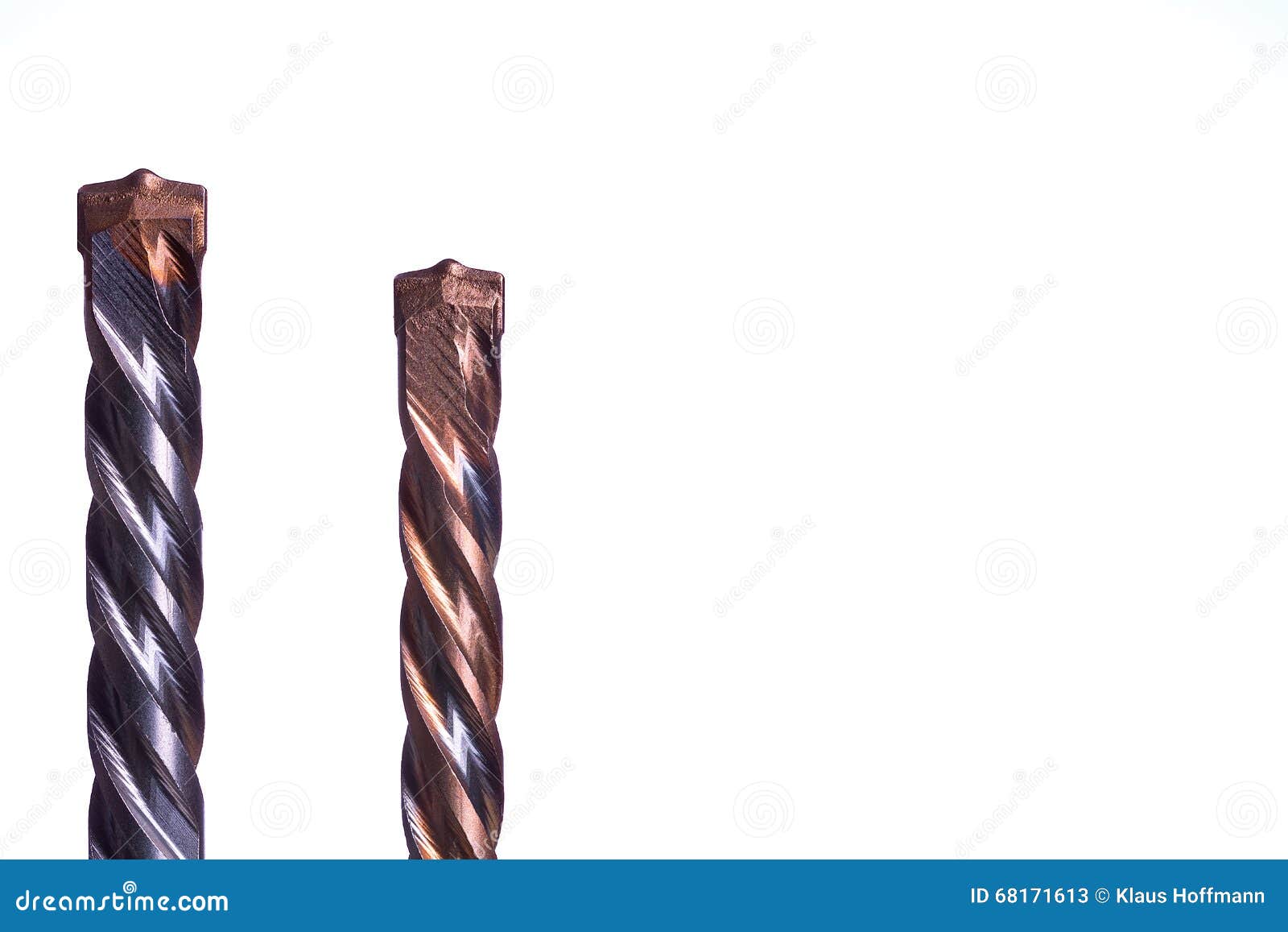 Drills, Bits for Stone and Concrete, Isolated Stock Image - Image of ...