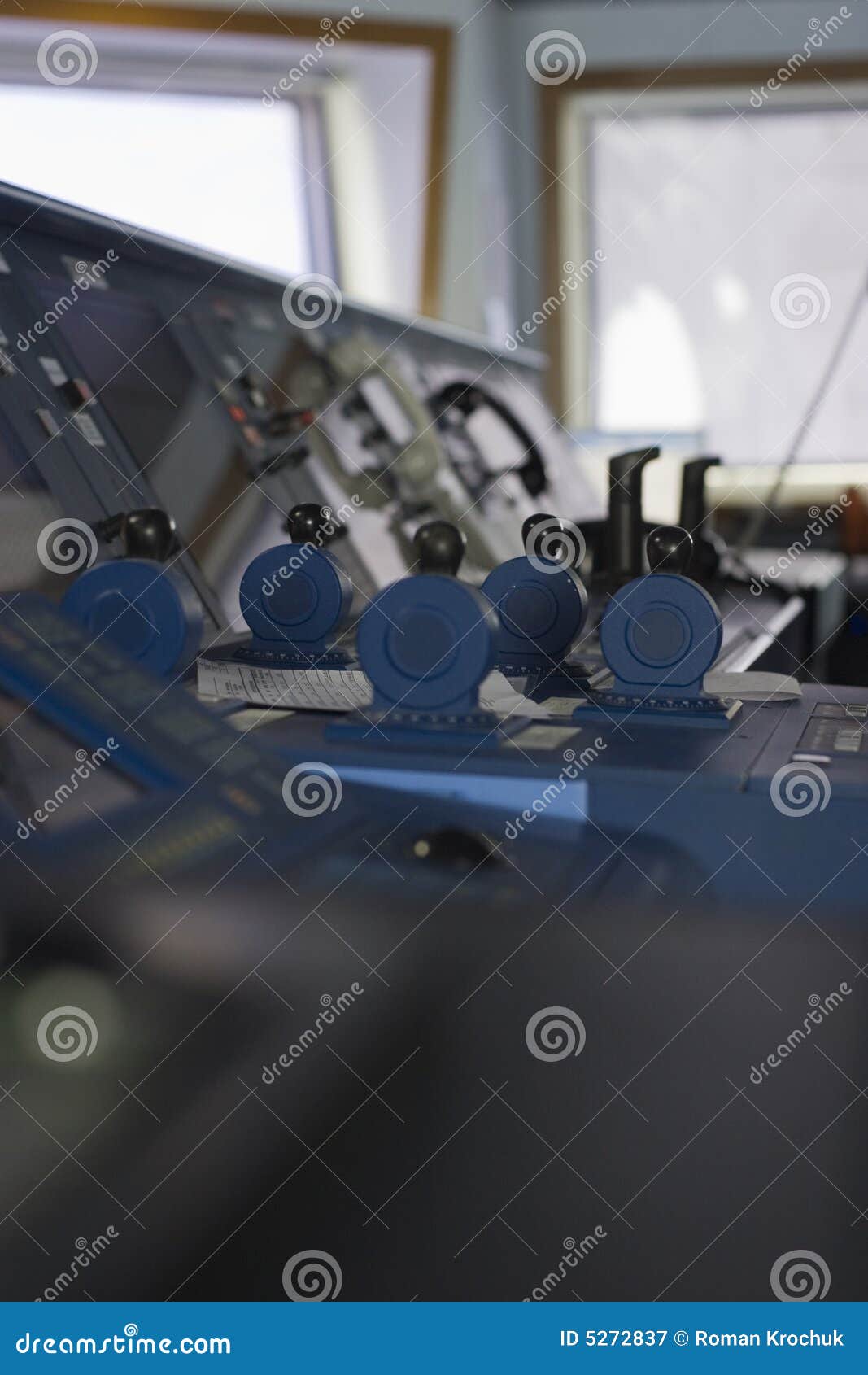 Drillship Control Room - Engine Controls Stock Image - Image of focus ...