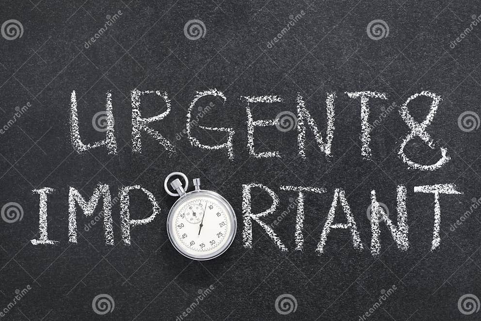 Dringend und wichtig stockfoto. Bild von bedeutung, exakt - 97577568