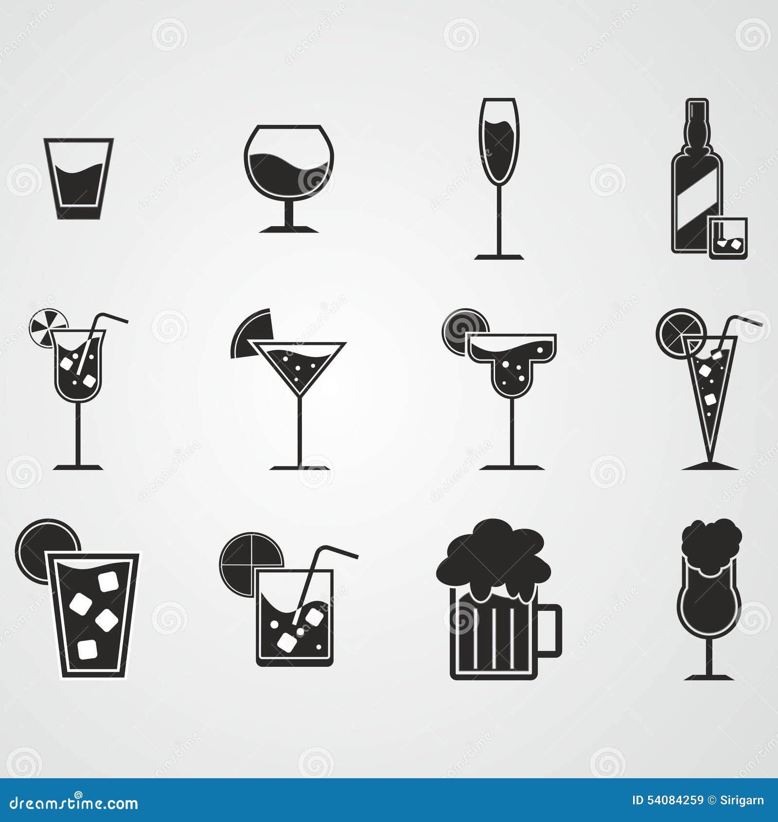 No Alcohol Icon. Alcoholic Drink Prohibition Sign With Cartoon Beer ...