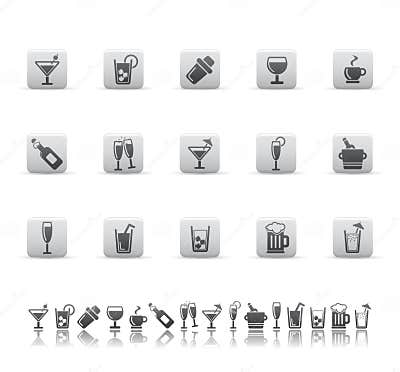 Drink and bar icons. stock vector. Illustration of celebrate - 9837369