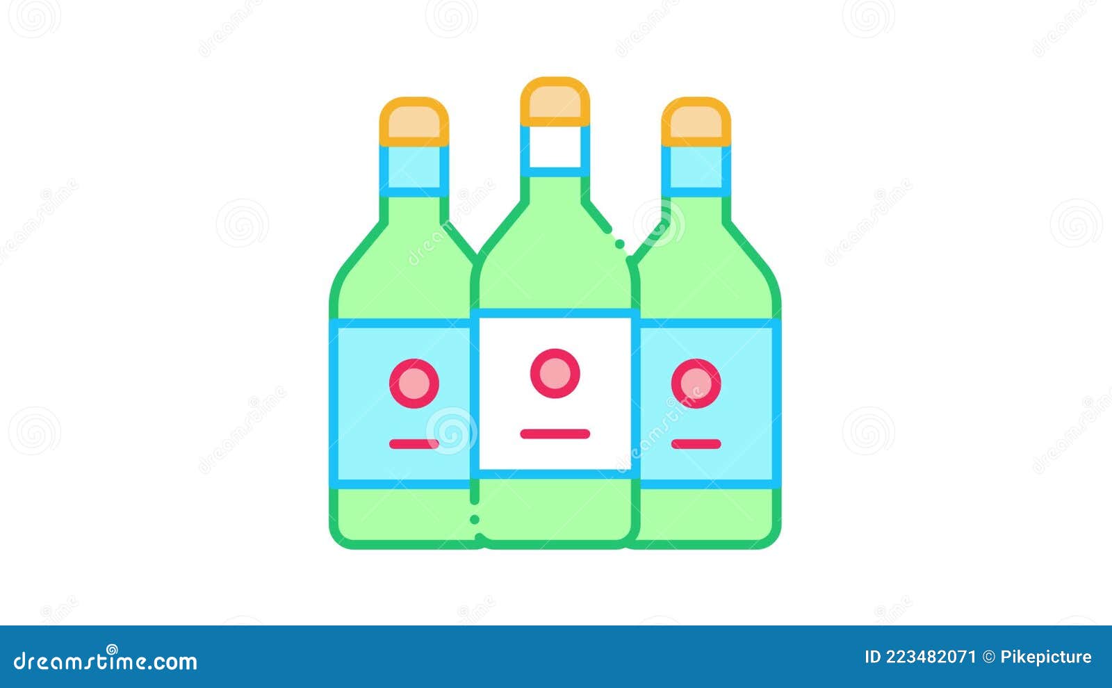 Drink Bottles Icon Animation Stock Video - Video of application, brew ...
